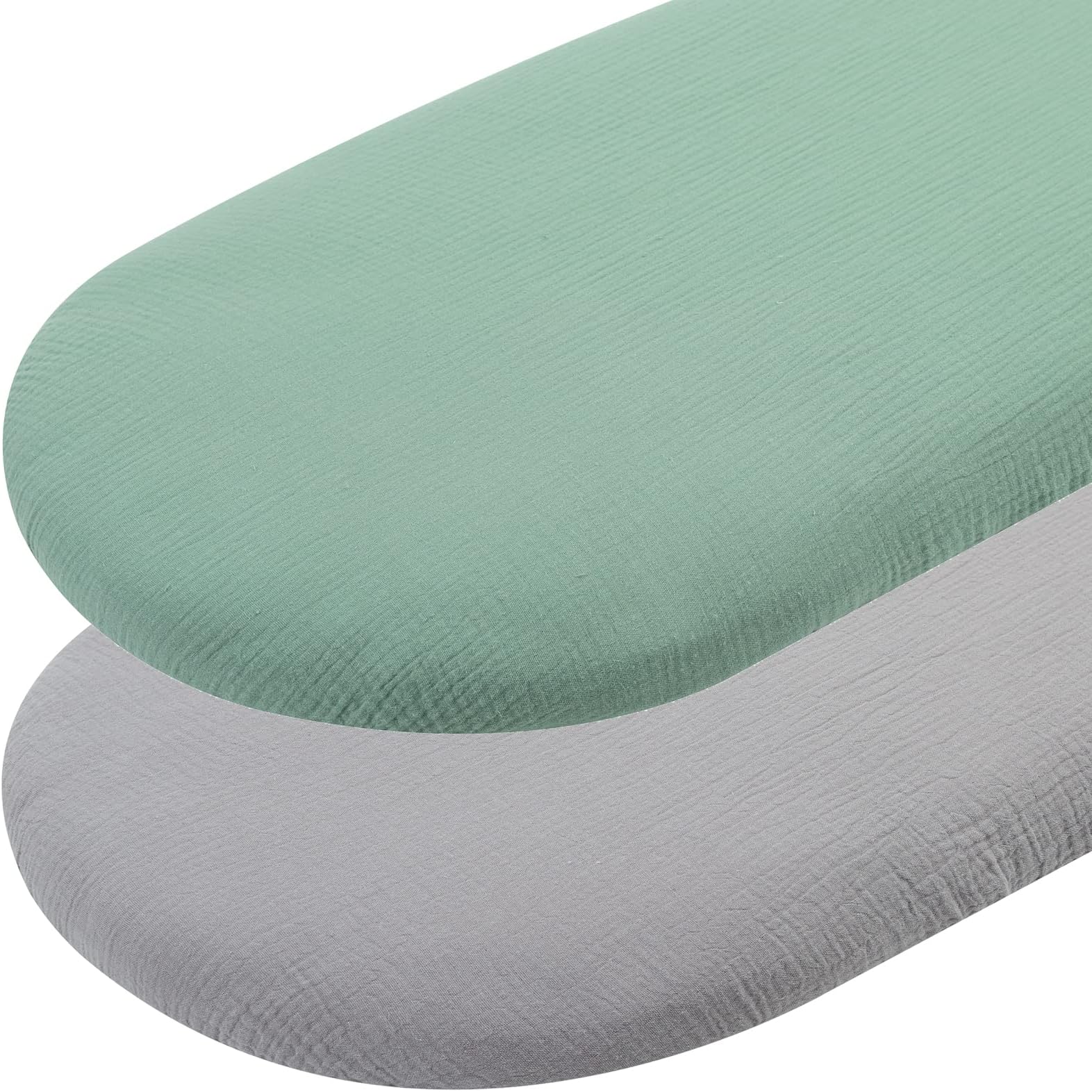 Amazon.com: Muslin Bassinet Sheets 24" x21" Compatible with Graco Pack ...