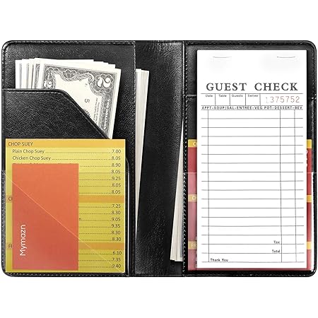 Amazon.com: Stock Your Home Black+White Guest Check Books for Servers ...