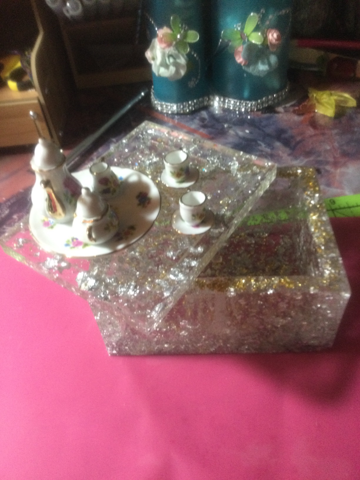 Amazon.com: Silicone Tissue Box Resin Mold with Lid Epoxy Resin Casting ...