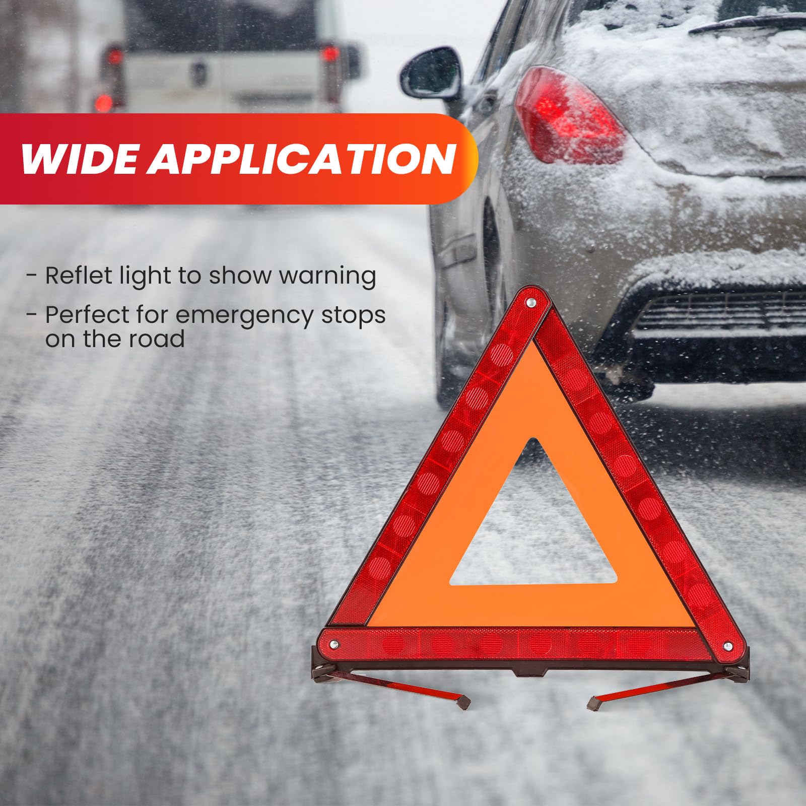 Snapklik.com : DASBET Emergency Warning Triangles Roadside Safety ...