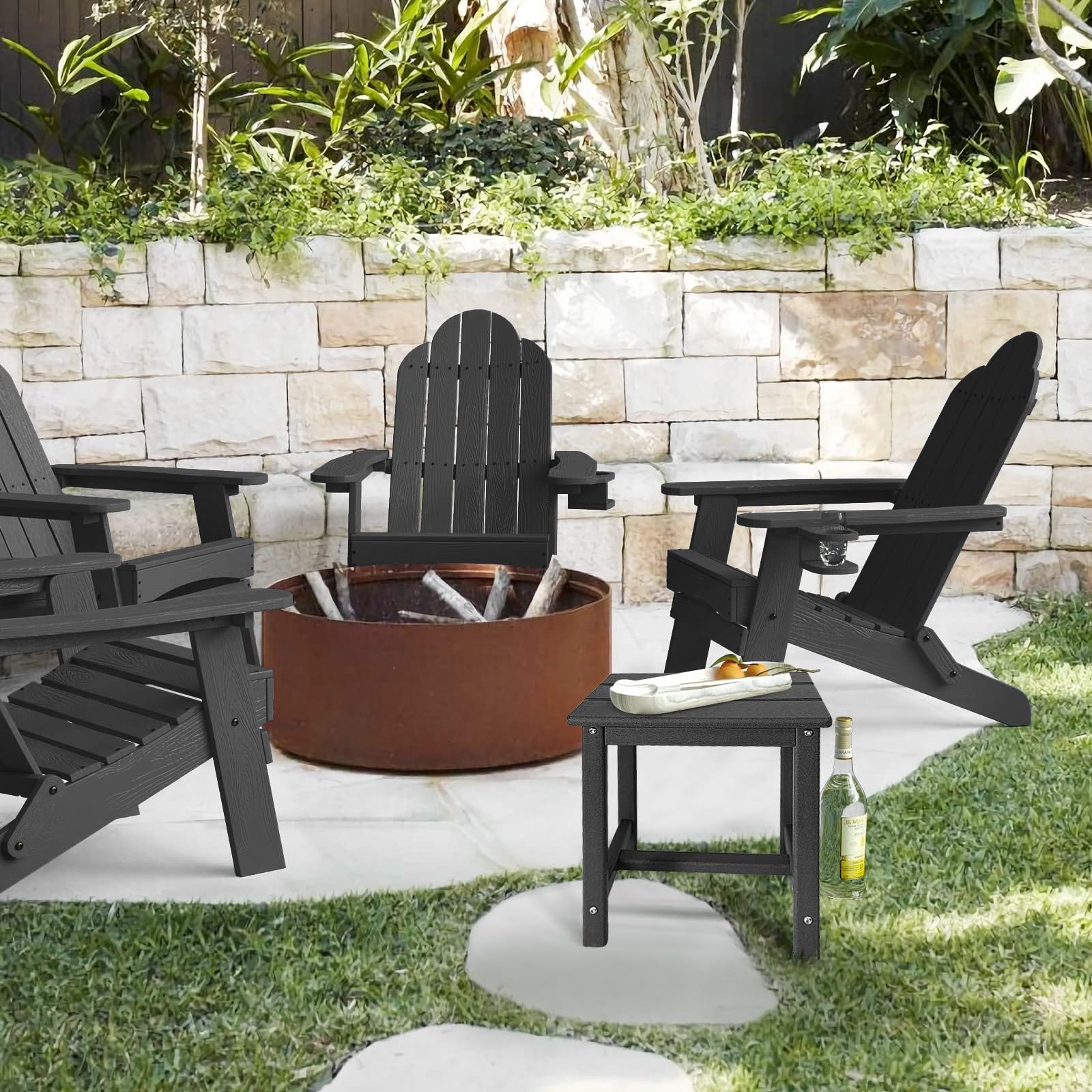 Snapklik.com : GARDENSTAR Adirondack Square Side Table,one-Tier Outdoor ...