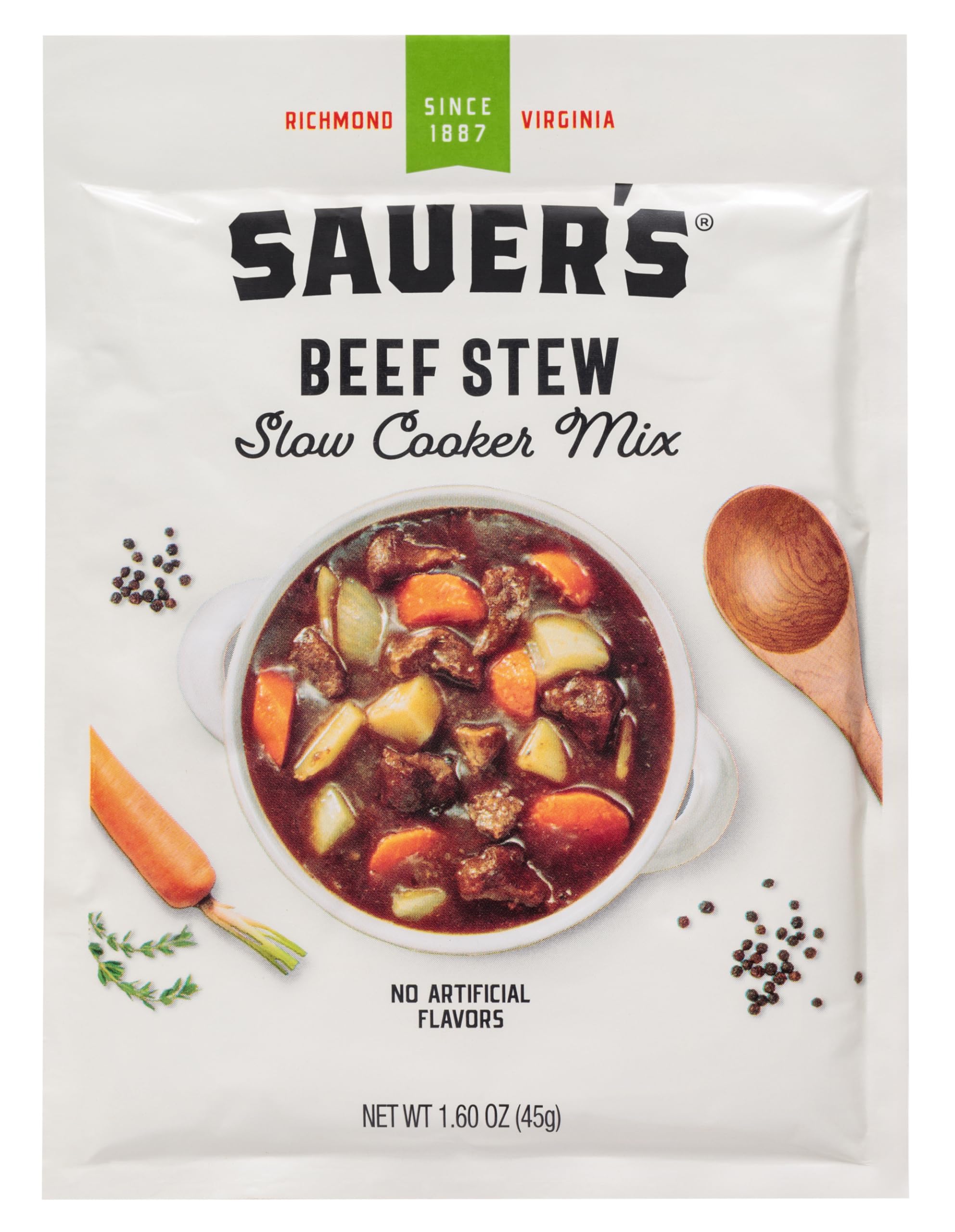 Amazon.com: Sauer's Beef Stew Slow Cooker Mix, 1.60 Ounce (Pack of 1)