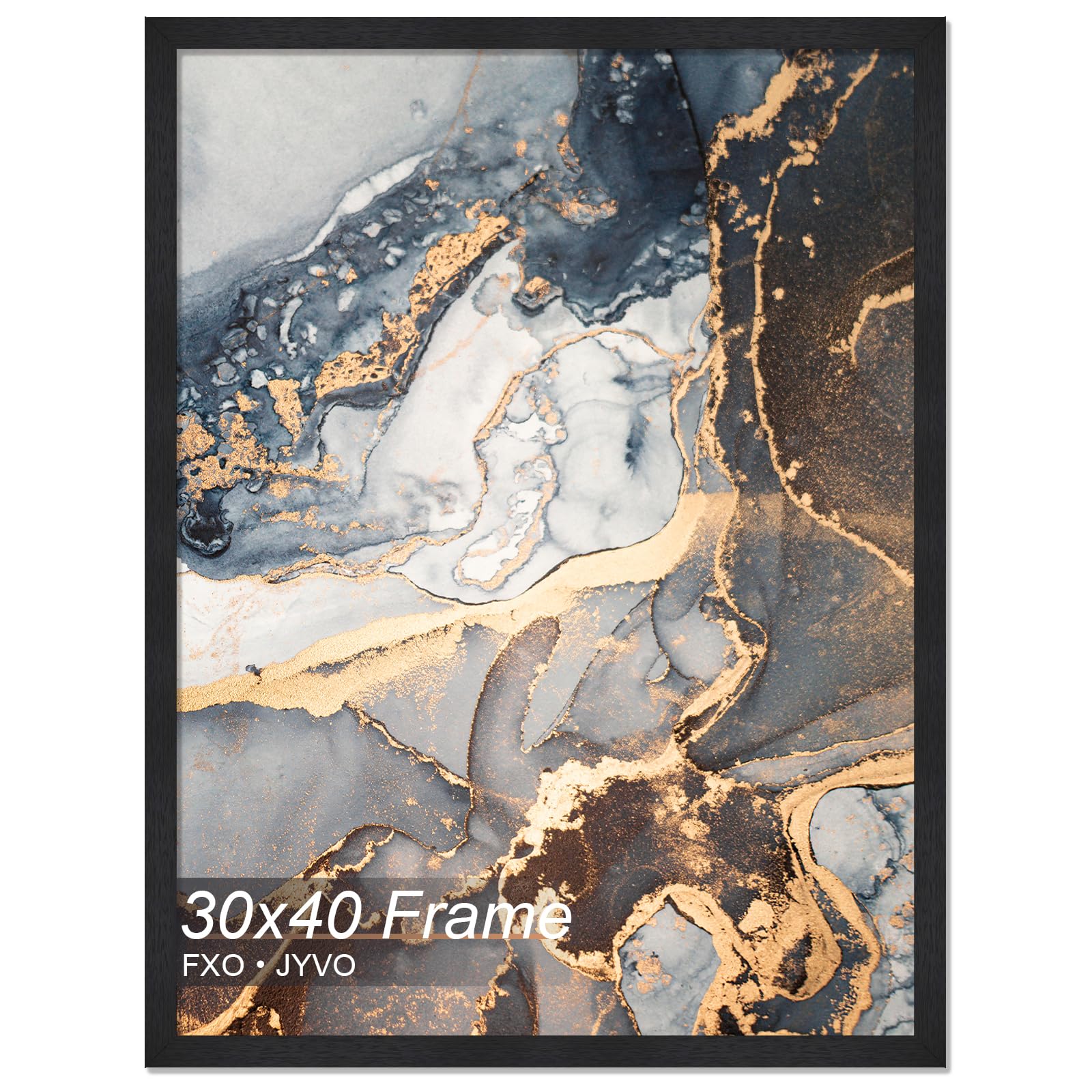 Amazon.com - Fxojyvo Engineered Wood 30x40 Frame, Black Picture Frame ...