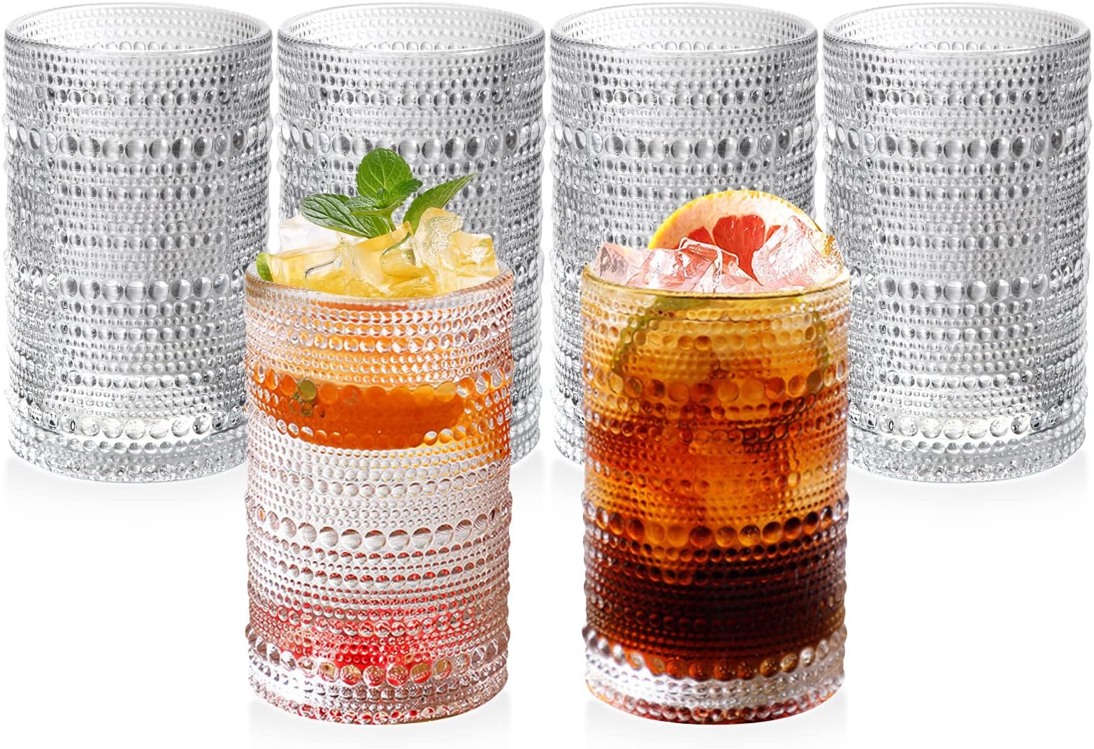 Amazon.com: Fortessa Orbetto Outdoor Hobnail Plastic Drinkware ...