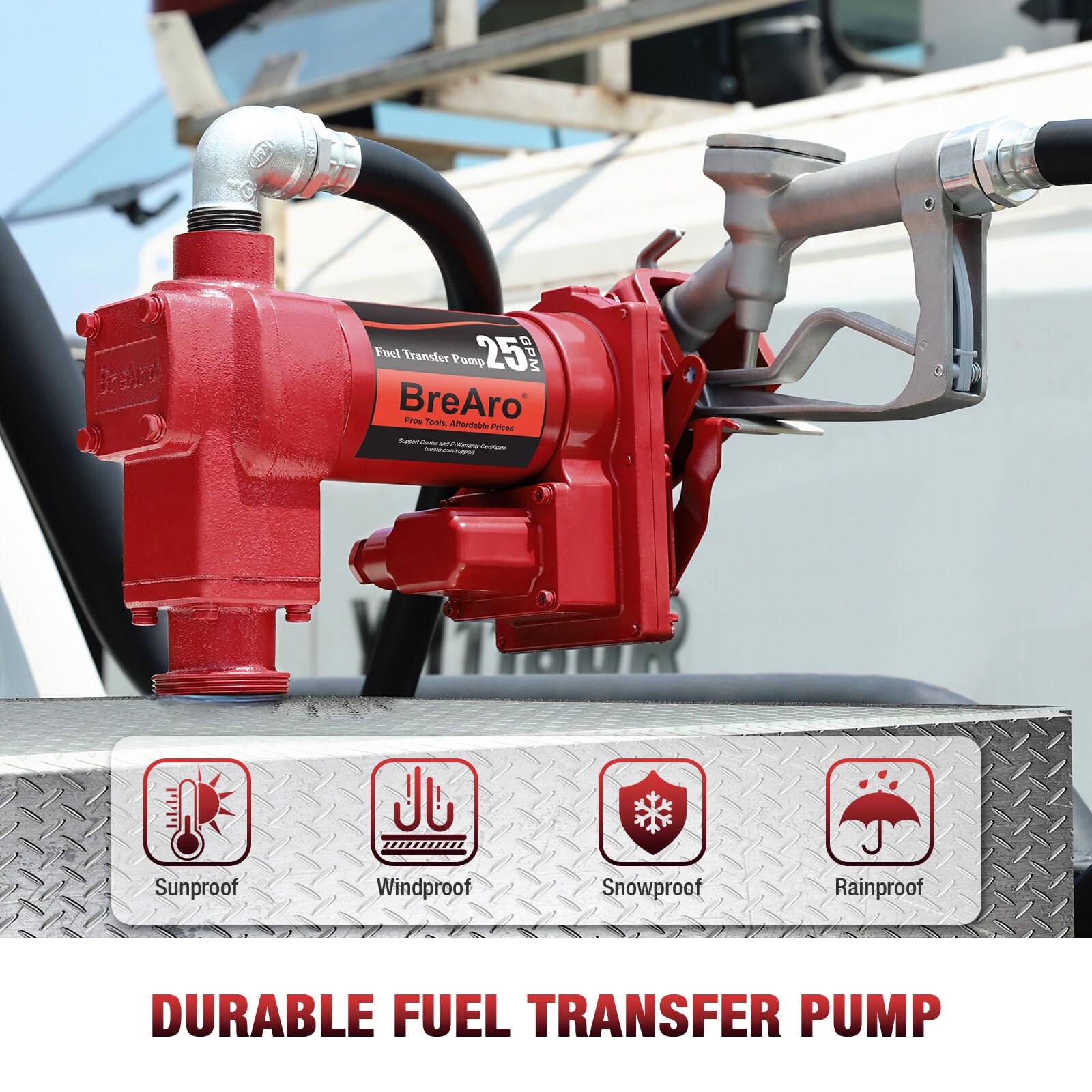 Snapklik.com : Fuel Transfer Pump 12 Volt 25 GPM High Flow DC Fuel Pump ...