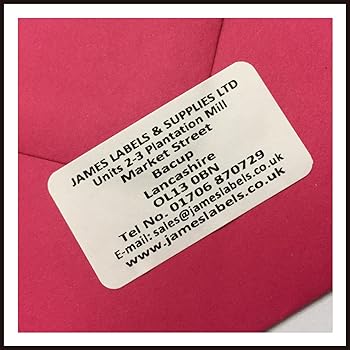 Personalised Labels Address Labels 38mm x 21mm (Name & Address Labels ...