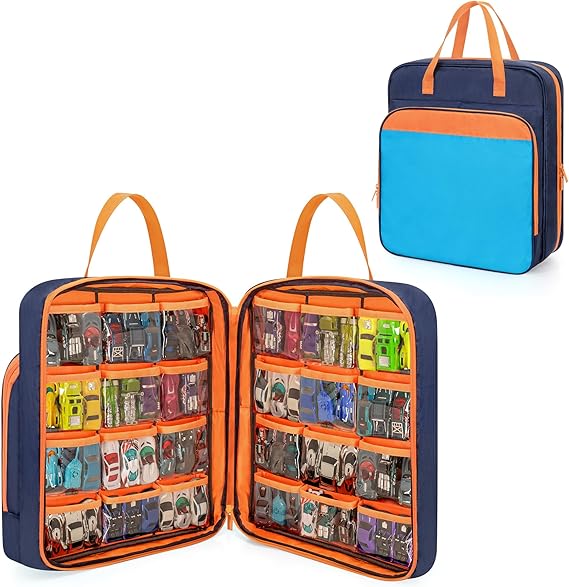 Amazon.com: CURMIO Toy Cars Carrying Case Compatible with Hot Wheels Up ...