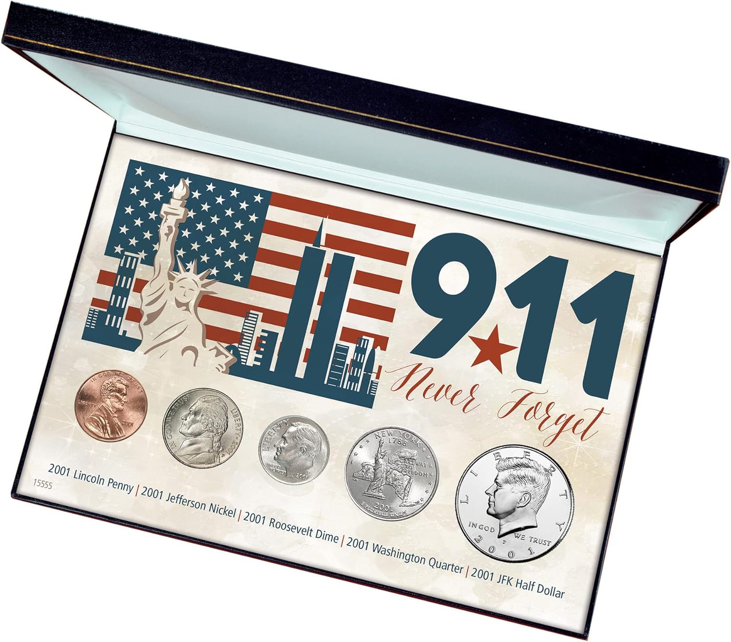 Amazon.com: 9-11 Never Forget Coin Collection in Display Box, September ...