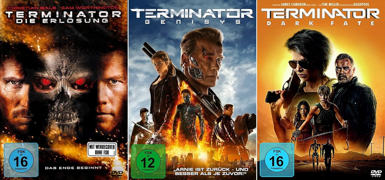 Terminator 4 - 6 (Teil 4 + 5 + 6) Uncut Edition [3-DVD]: Amazon.co.uk ...
