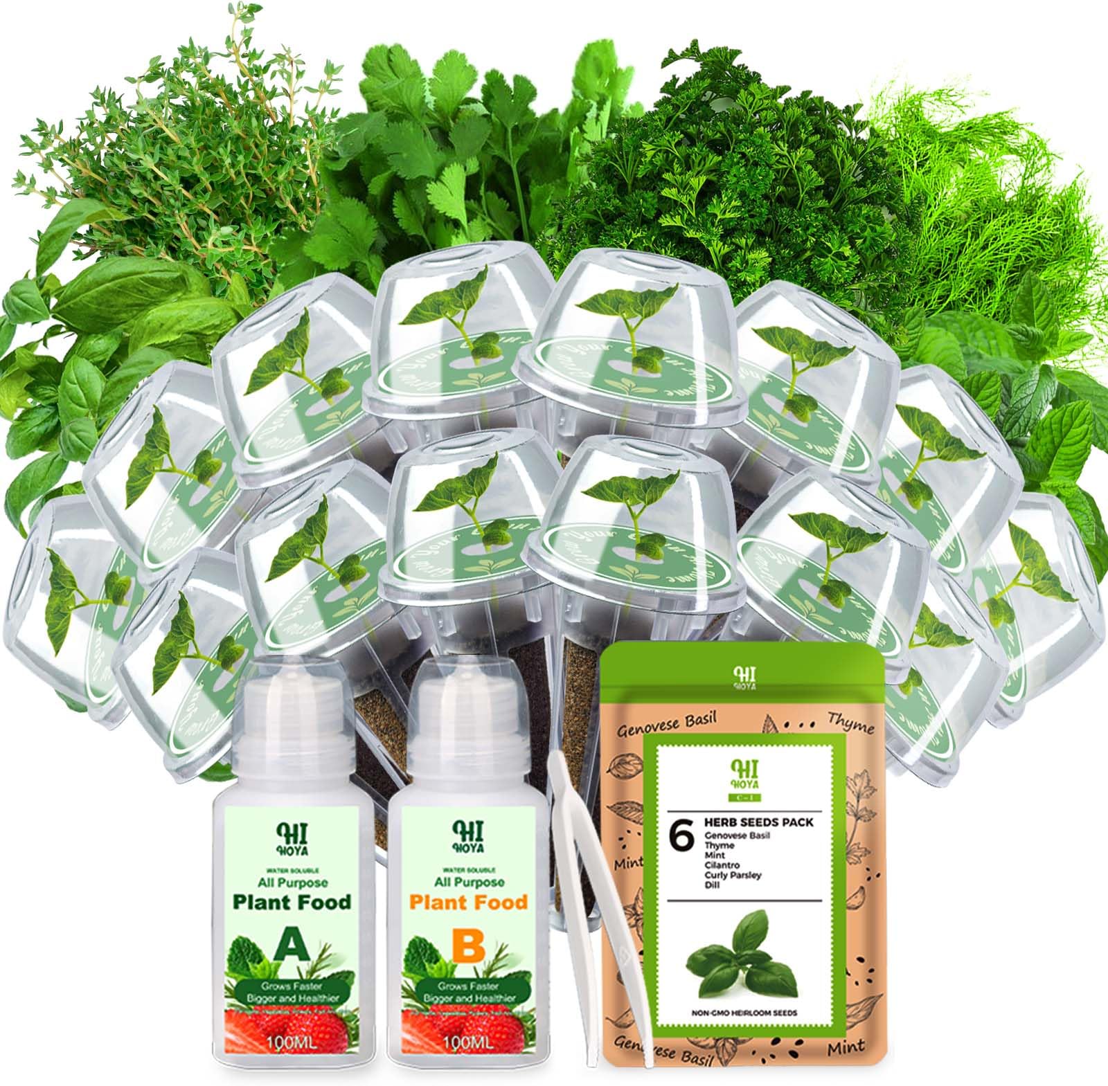 Amazon.com : Herb Seed Pods for All Hydroponics Growing Systems, 14 ...