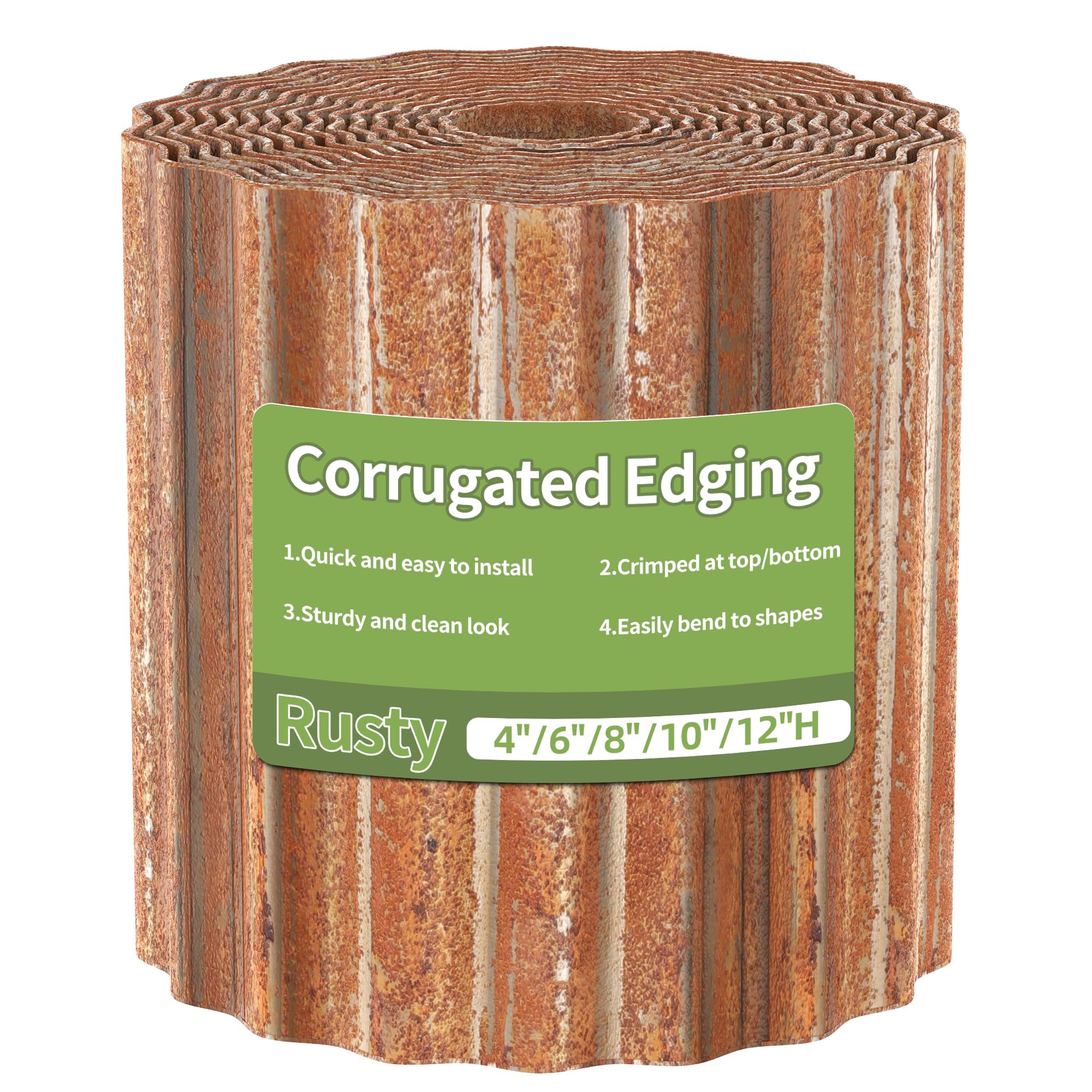 Landscaping With Rusted Corrugated Metal Corrugated Landscape Edging