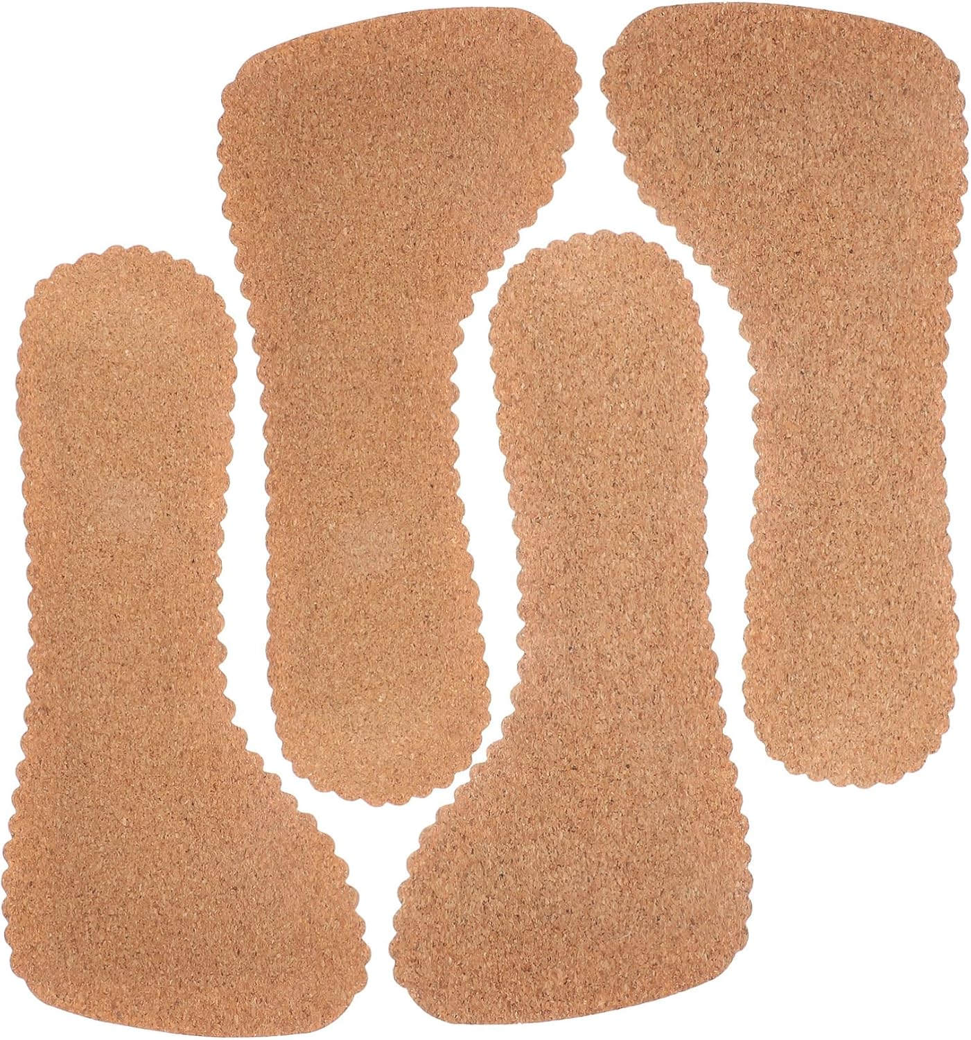 Amazon.com: HEALLILY 2 Pairs Cork Cropped Insole Foot Sweat Pads Shoes ...