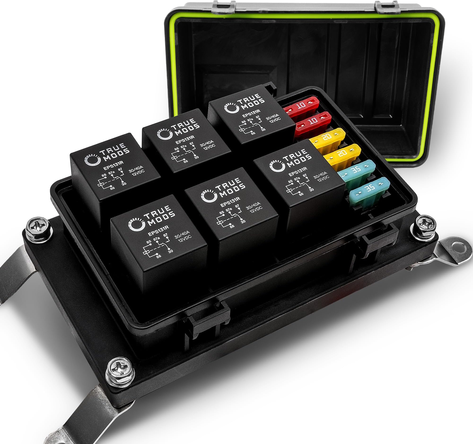 5 PACK 40/30 AMP 12 V DC Waterproof Relay and Harness - Heavy Duty 12 ...