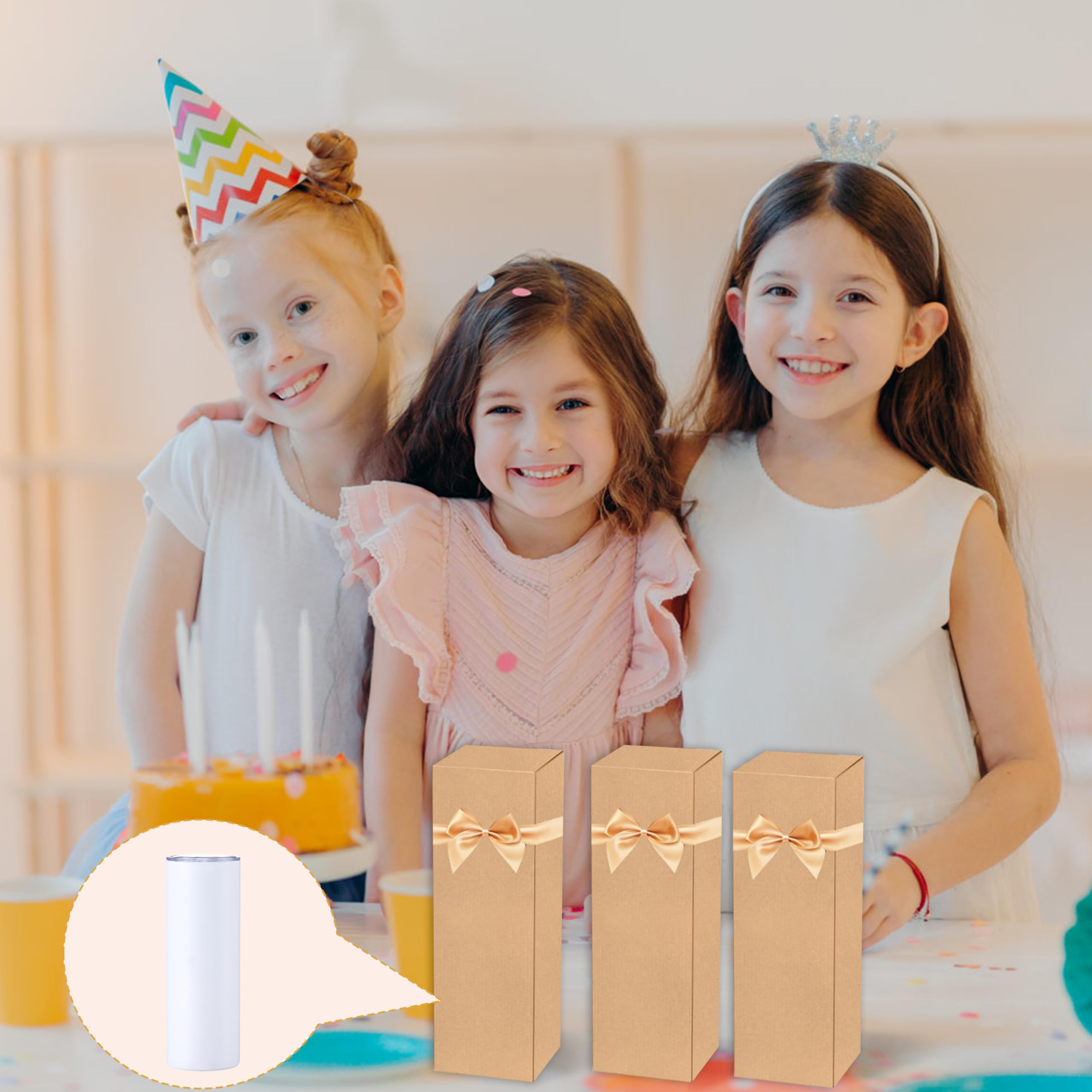 Snapklik.com : 24 PCS Gift Boxes For Sublimation Tumbler 9.8 X 3.3 X 3. ...