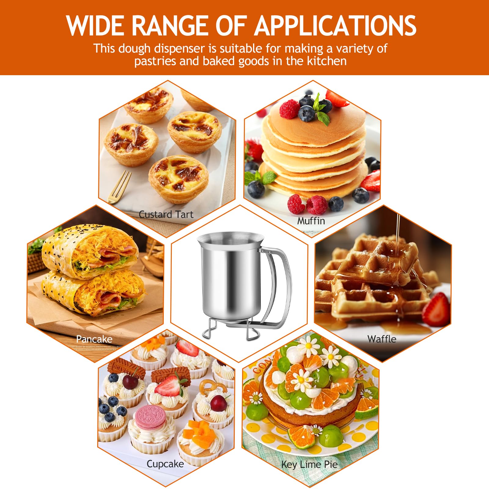 Crepiera Elettrica Dosatore Pancake Webake Distributore Manuale Per ...