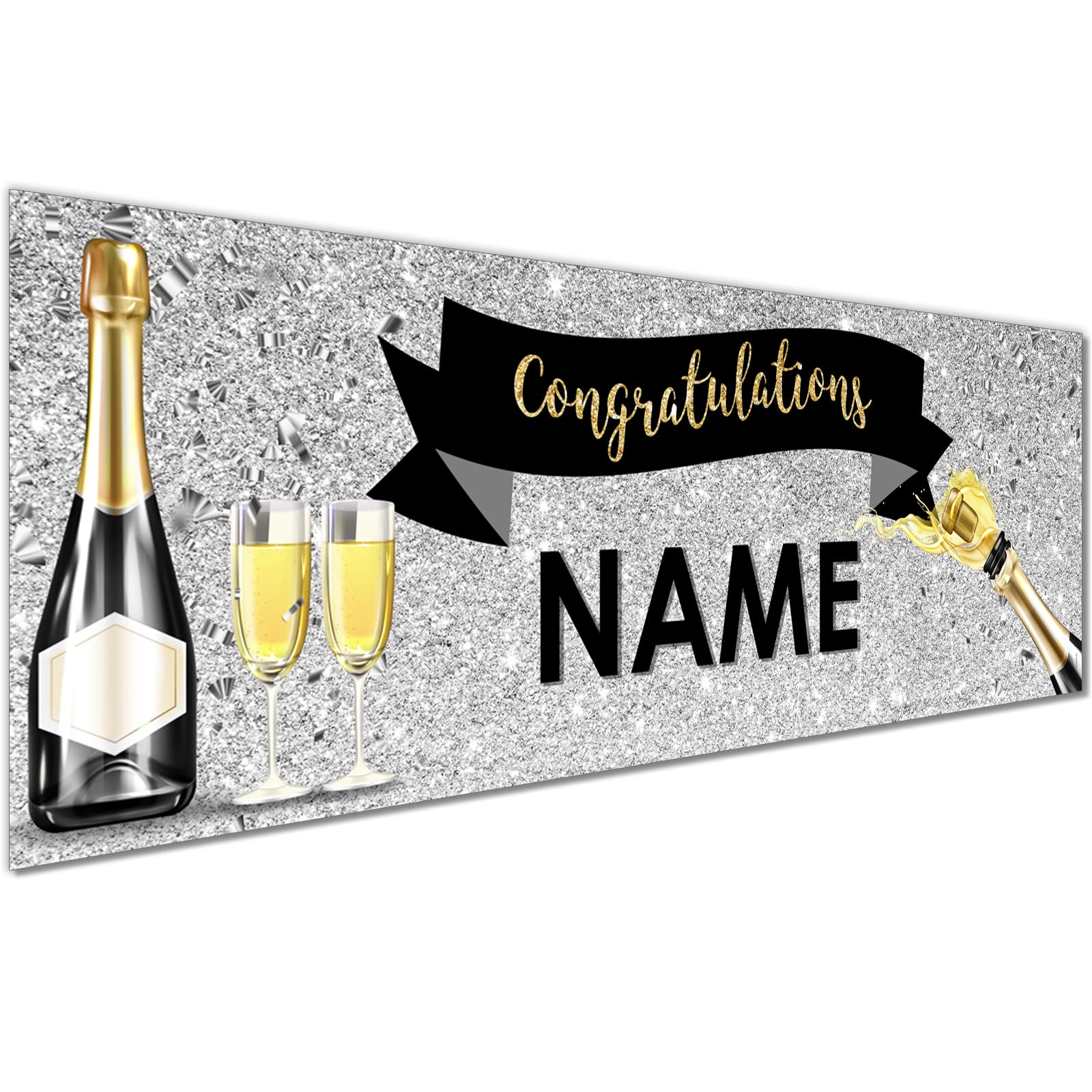 6ft X 1 Personalised Congratulations Banners Congratulations ...