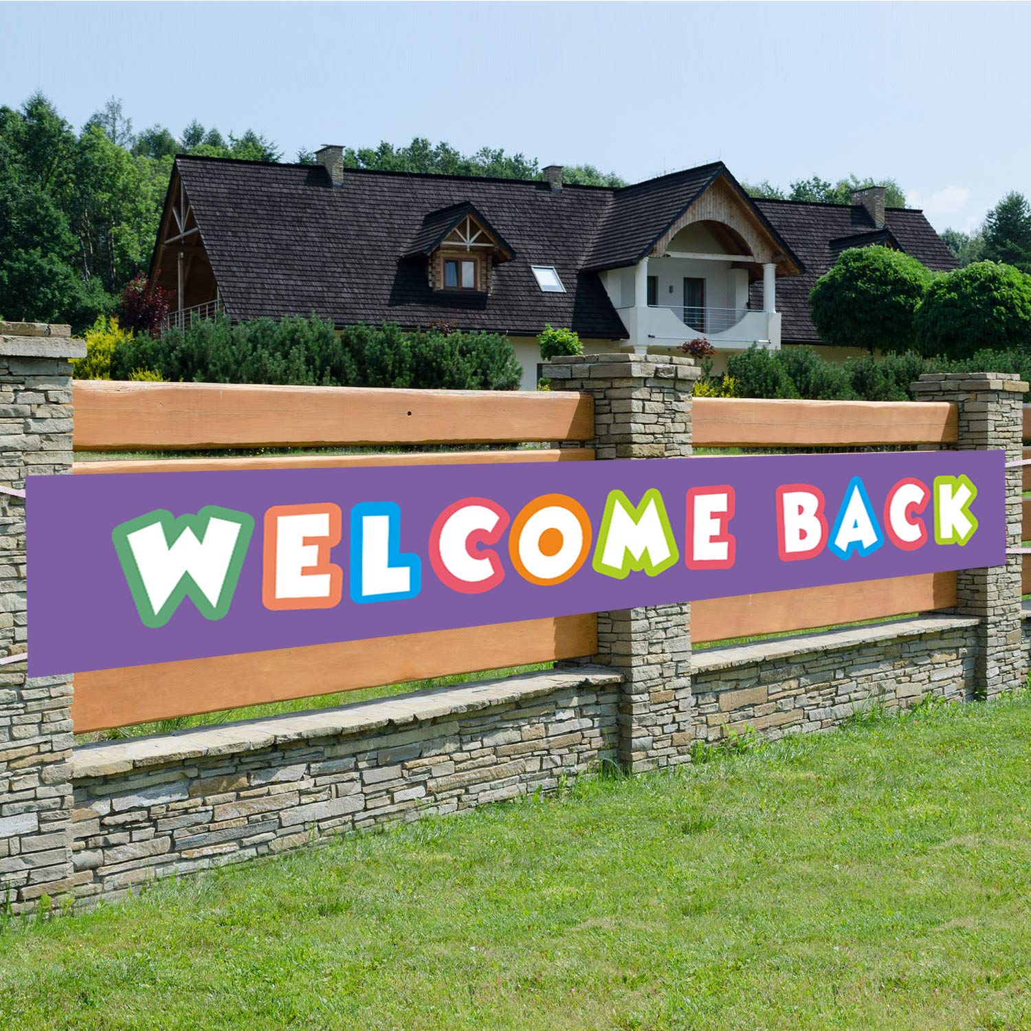 Welcome Back Banner Back Home Welcome Sign Extra Large Homecoming ...