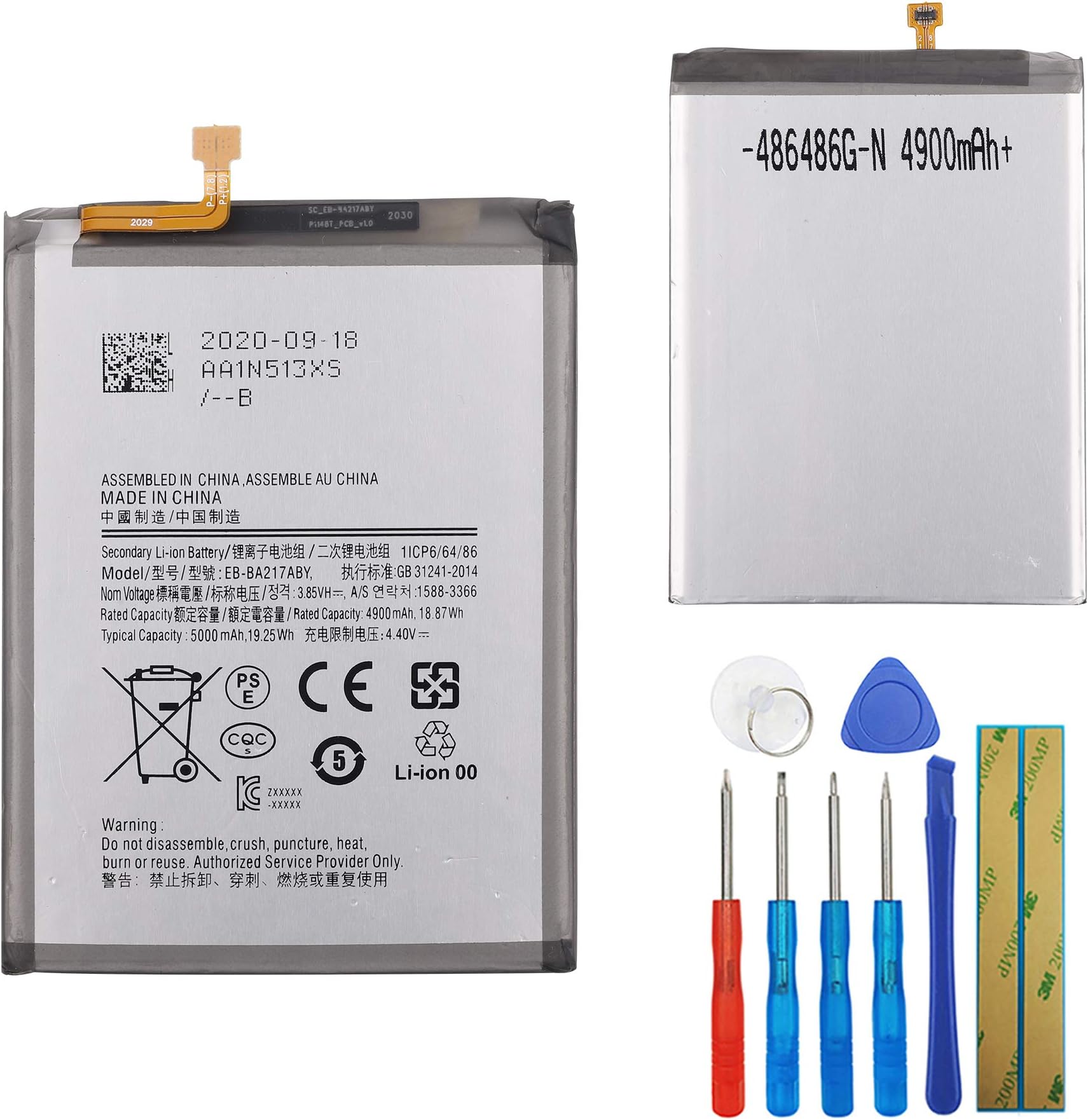 Amazon.com: E-YIIVIIL Replacement Battery EB-BA217ABY Compatible with ...