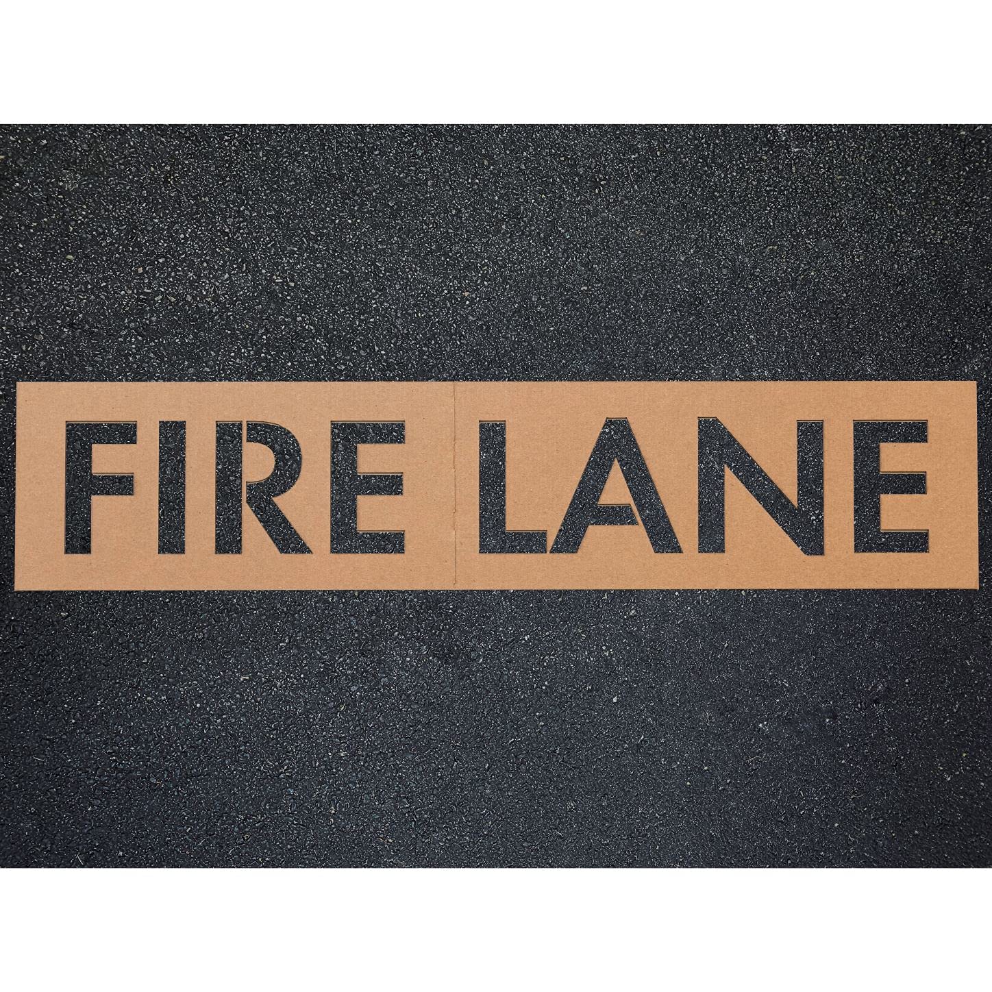Snapklik.com : APS 4" FIRE Lane Stencil For Parking Lot Parking Lot ...