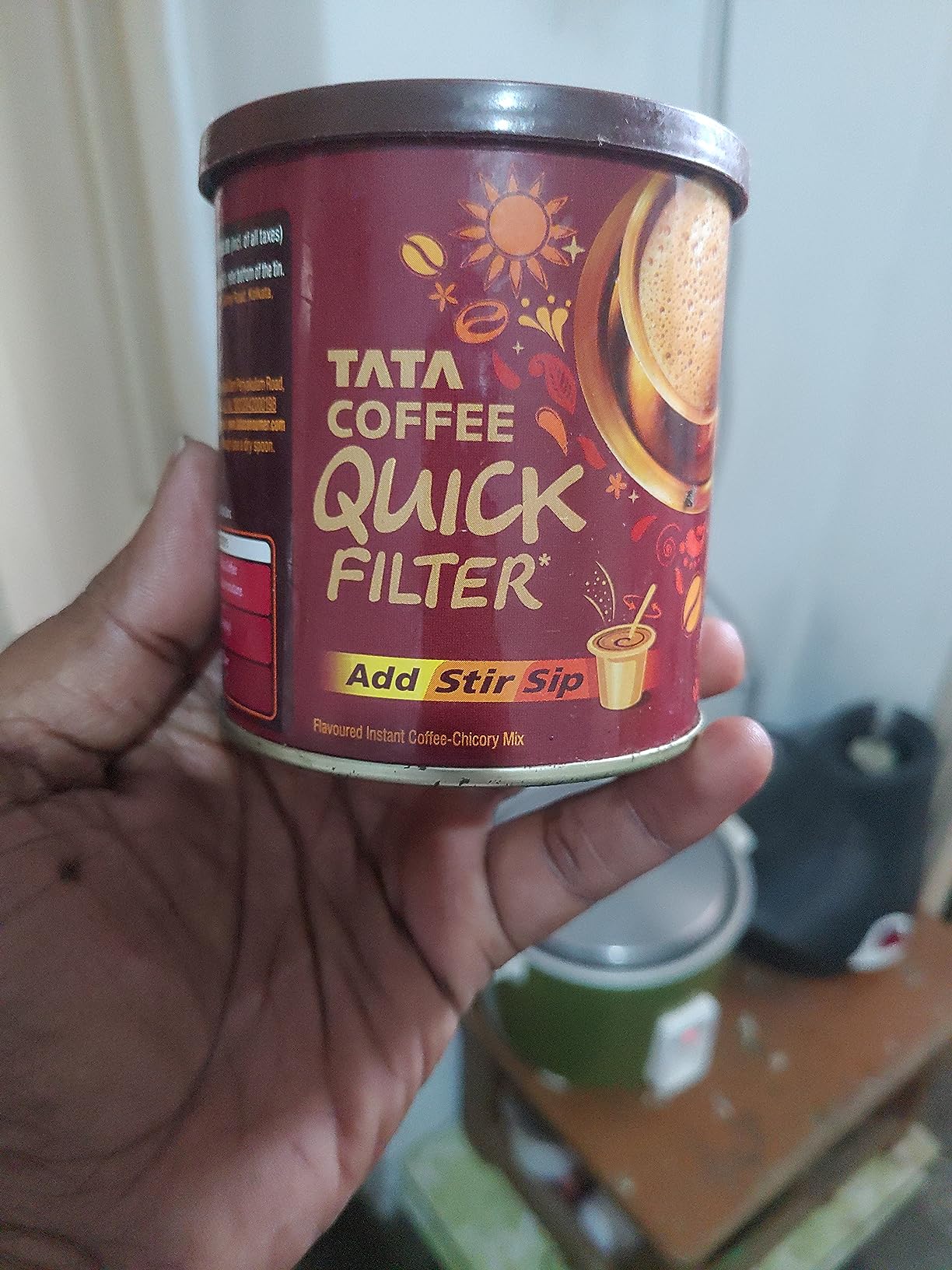Tata Coffee Grand Quick Filter Tin, 100g Powder, Canister : Amazon.in ...