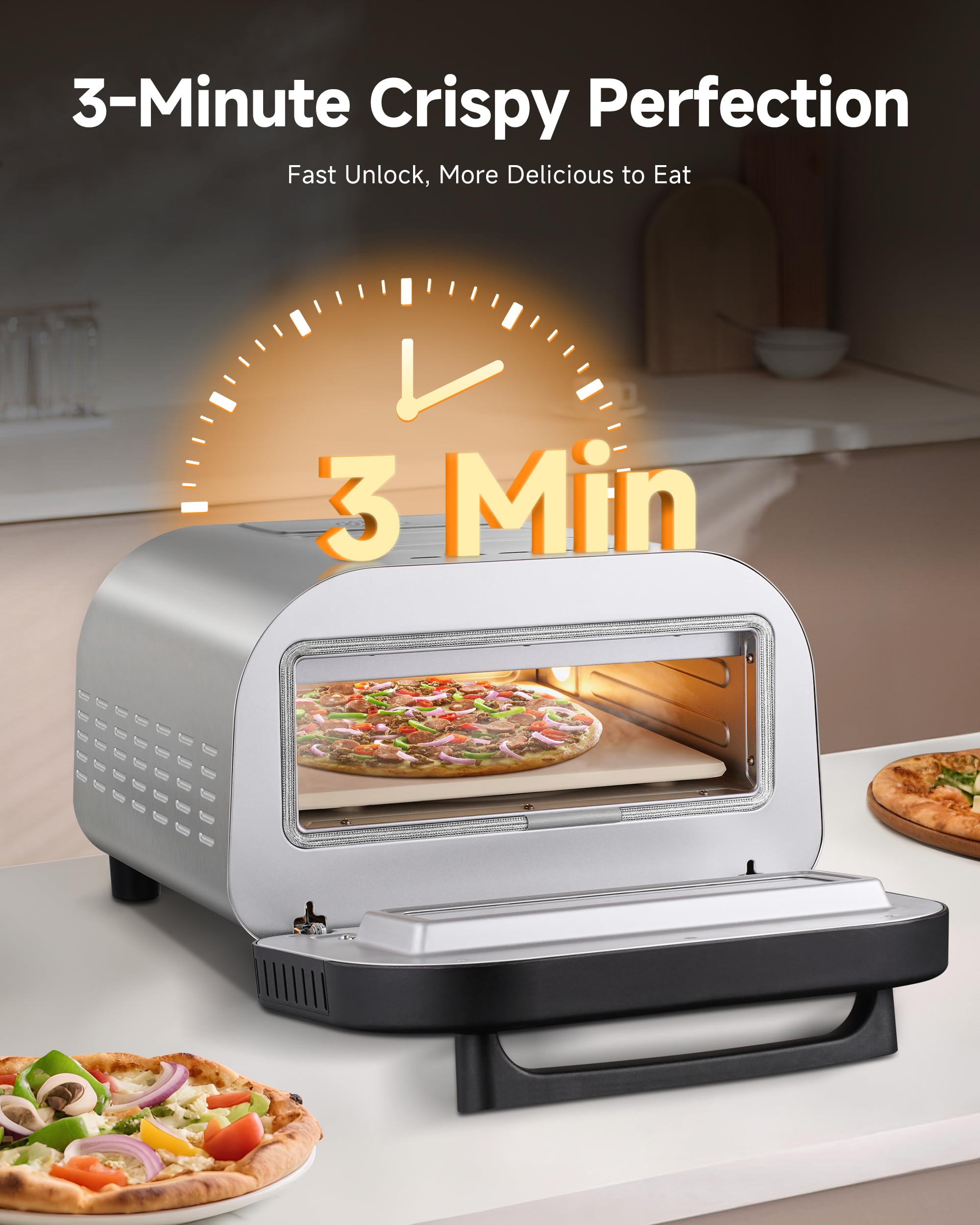 Upgraded 12 Inch Electric Pizza Oven Review: Best Countertop Pizza ...