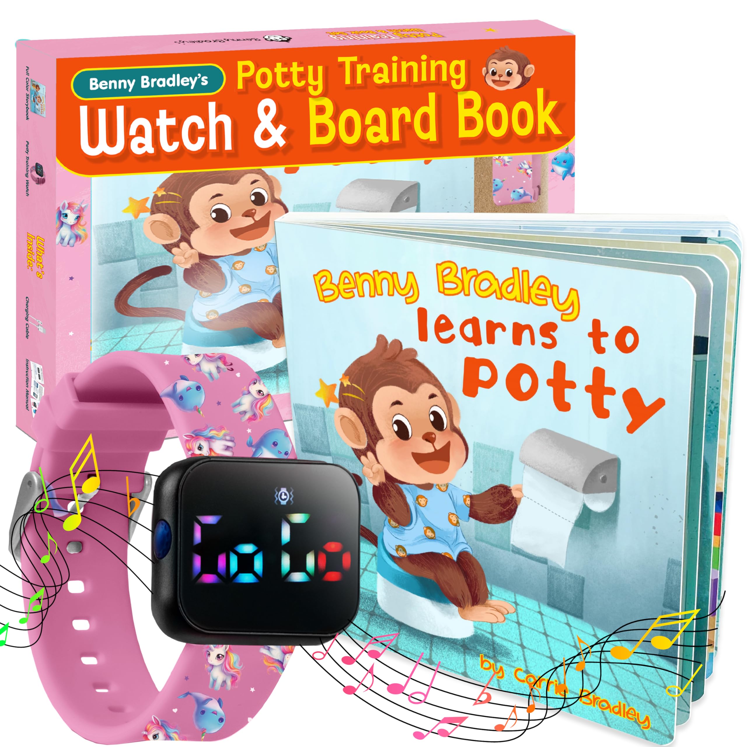 Amazon.com: Potty Training Watch & Board Book for Kids – A Water ...