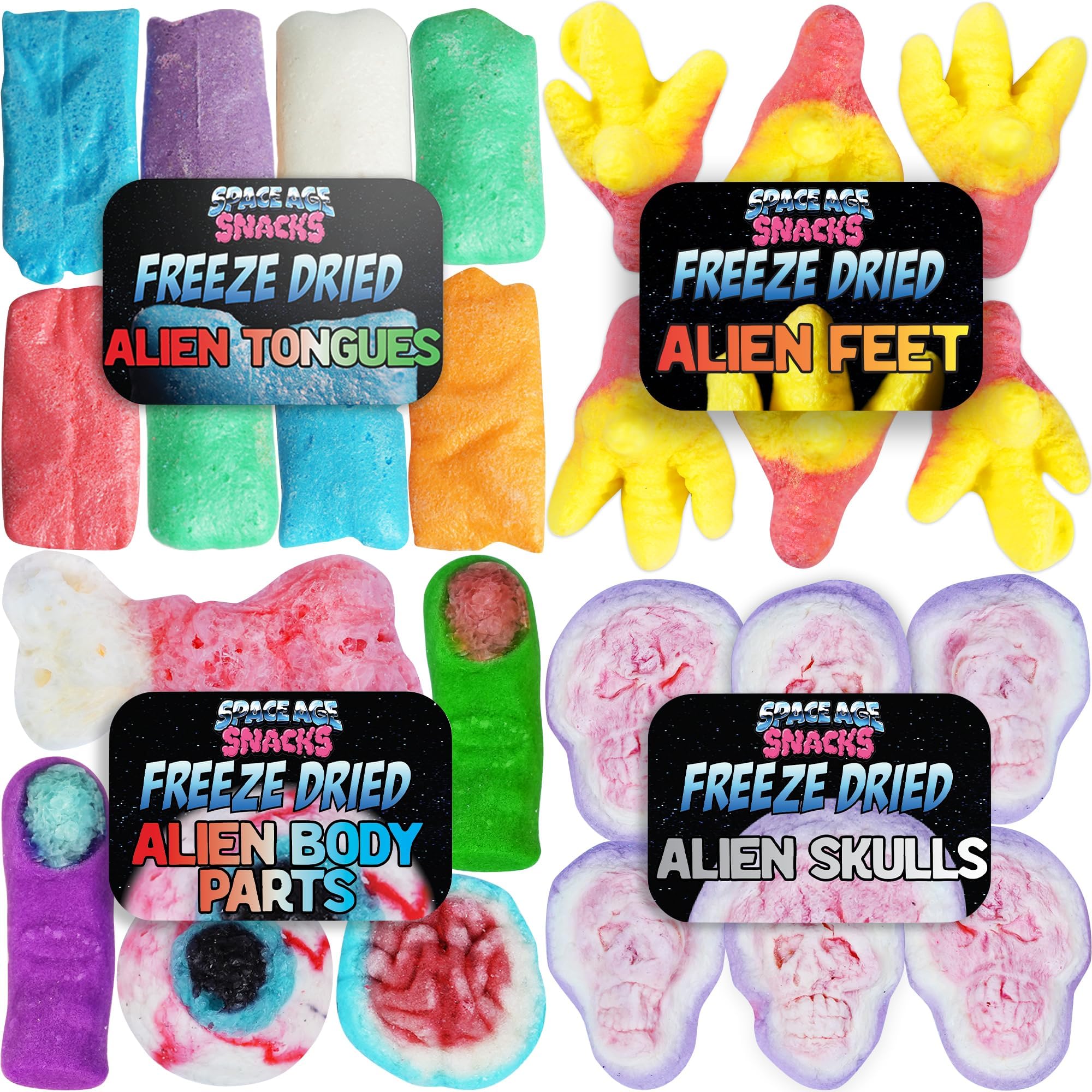 Amazon.com : Freeze Dried Candy Variety Pack - Crashed UFO Pack with ...