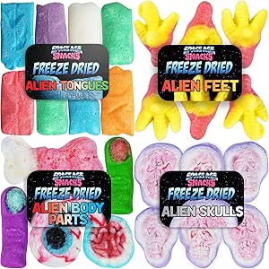Freeze Dried Candy Variety Pack - Crashed UFO Pack with Airheads, Alien ...