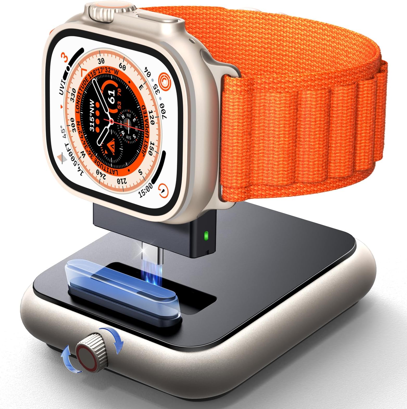 Amazon.com: JOYROOM Removable Magnetic Charger Dock for Apple Watch ...