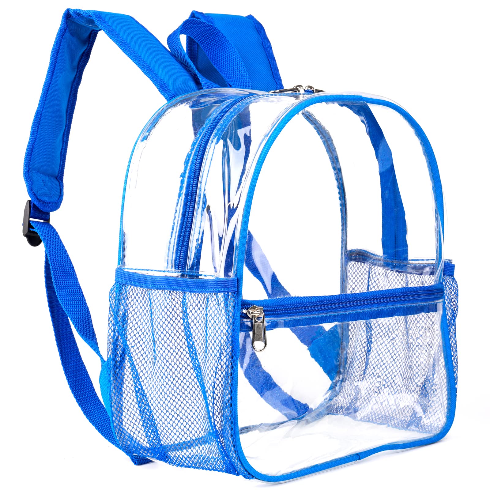 Snapklik.com : Keepcross Blue 12x6x12 Clear Backpack For Stadium Events