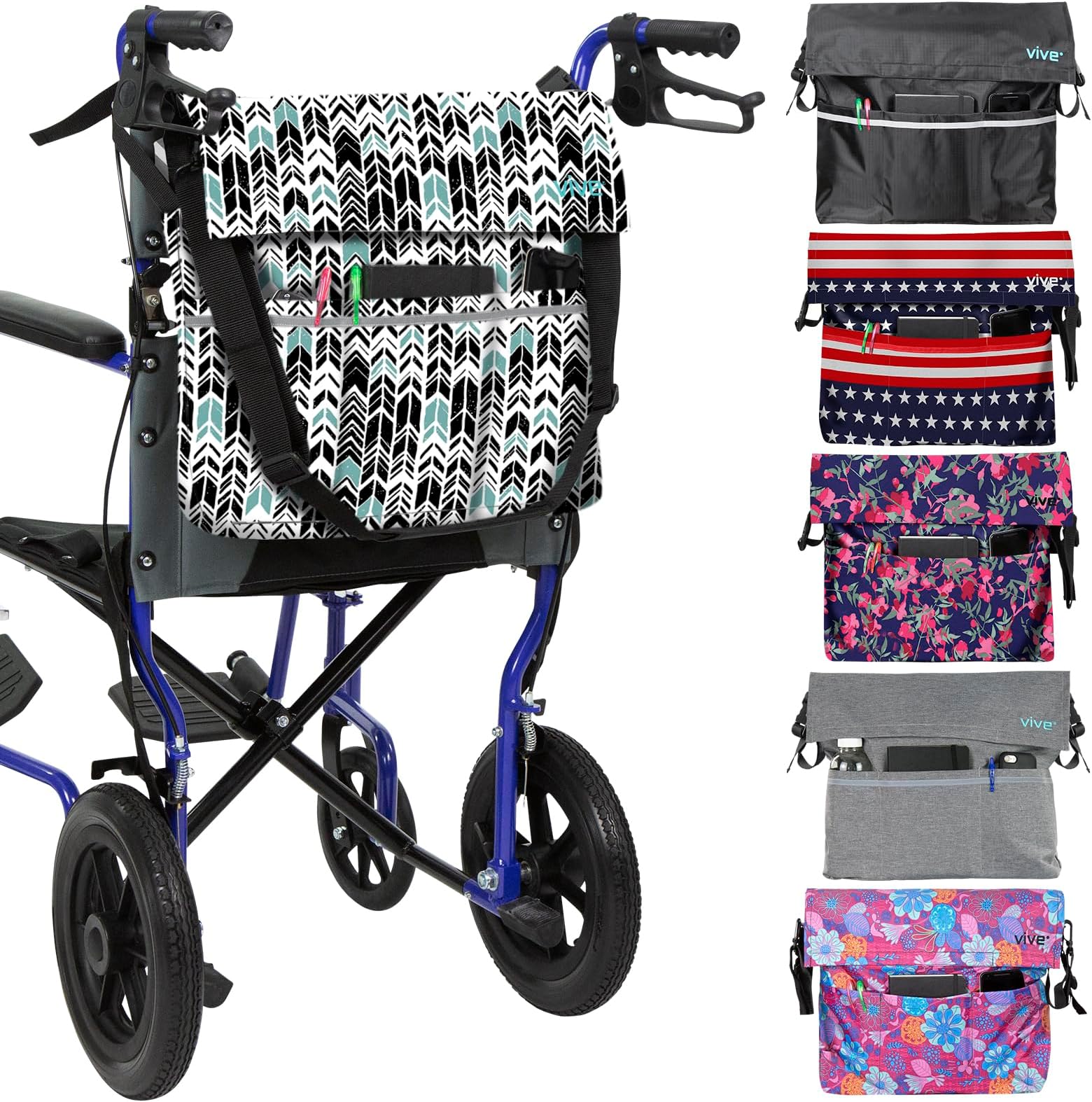 Amazon.com: Wheelchair Backpack Bag, Wheelchair Bag,6Colors - Large ...