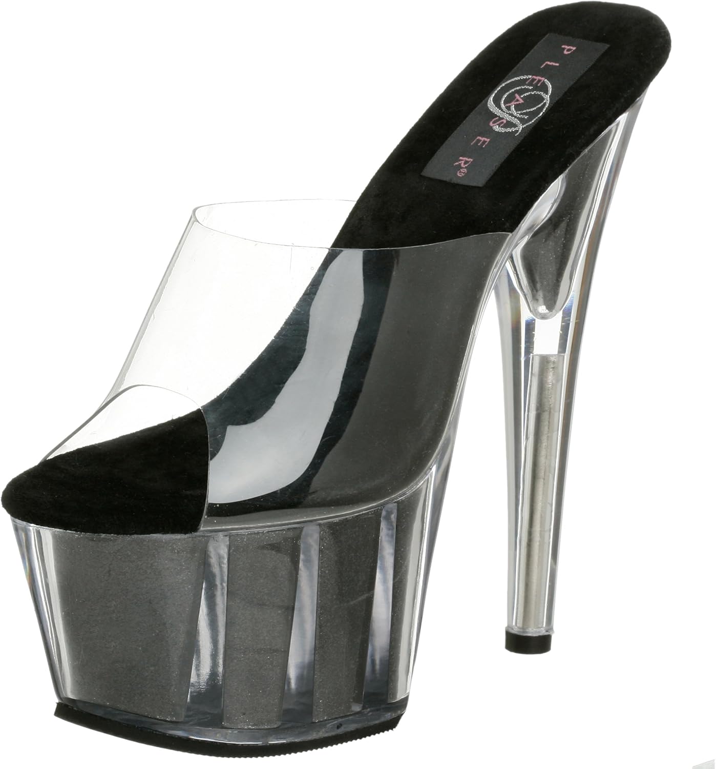Amazon.com | Pleaser Women's Adore-701G,Black Glitter,5 M | Platforms ...