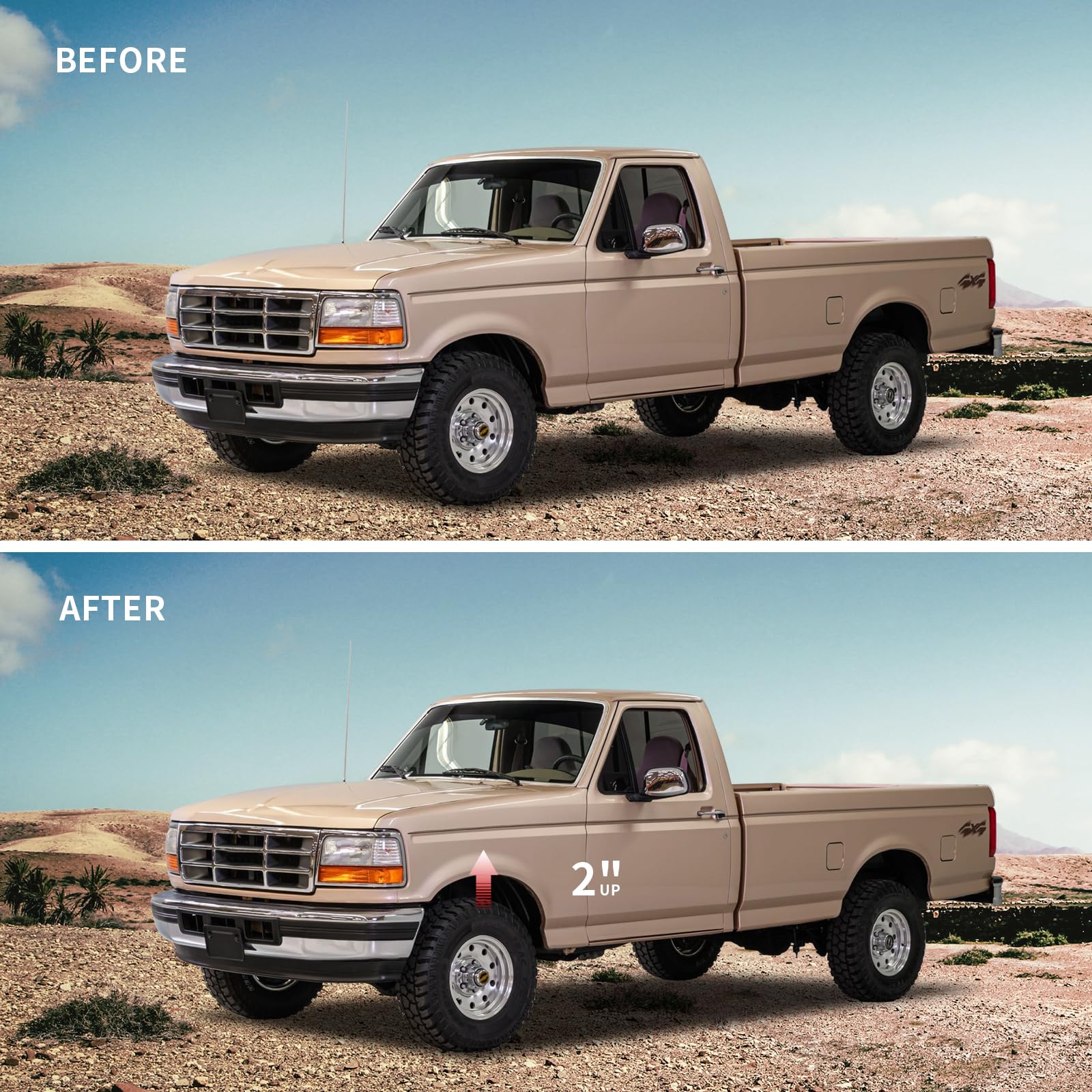 1996 Ford F 150 Lift Kit Rough Country 6 Inch Lift Kit | Rear Blocks