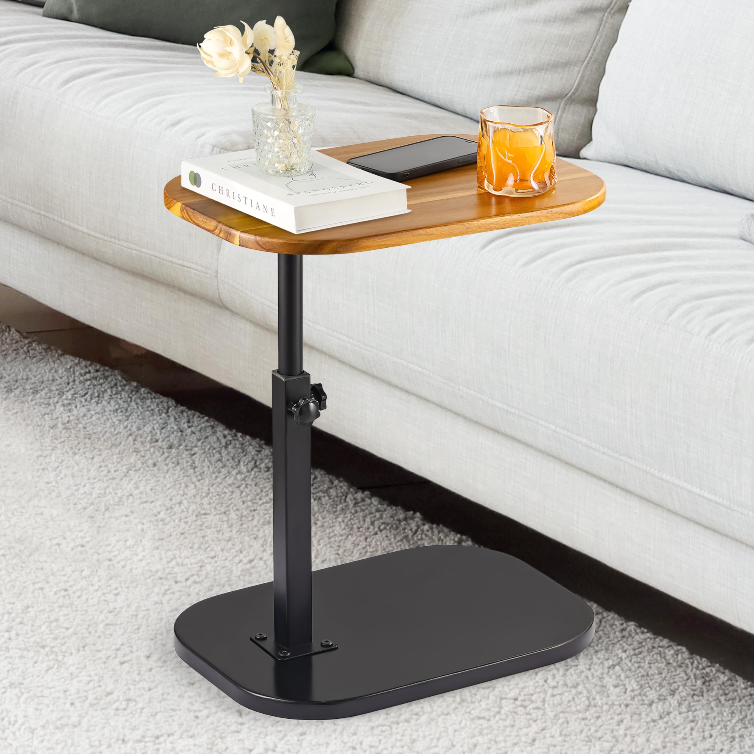 Amazon.com: BLUEWEST C-Shaped Side Table Adjustable Height, C-Shaped ...