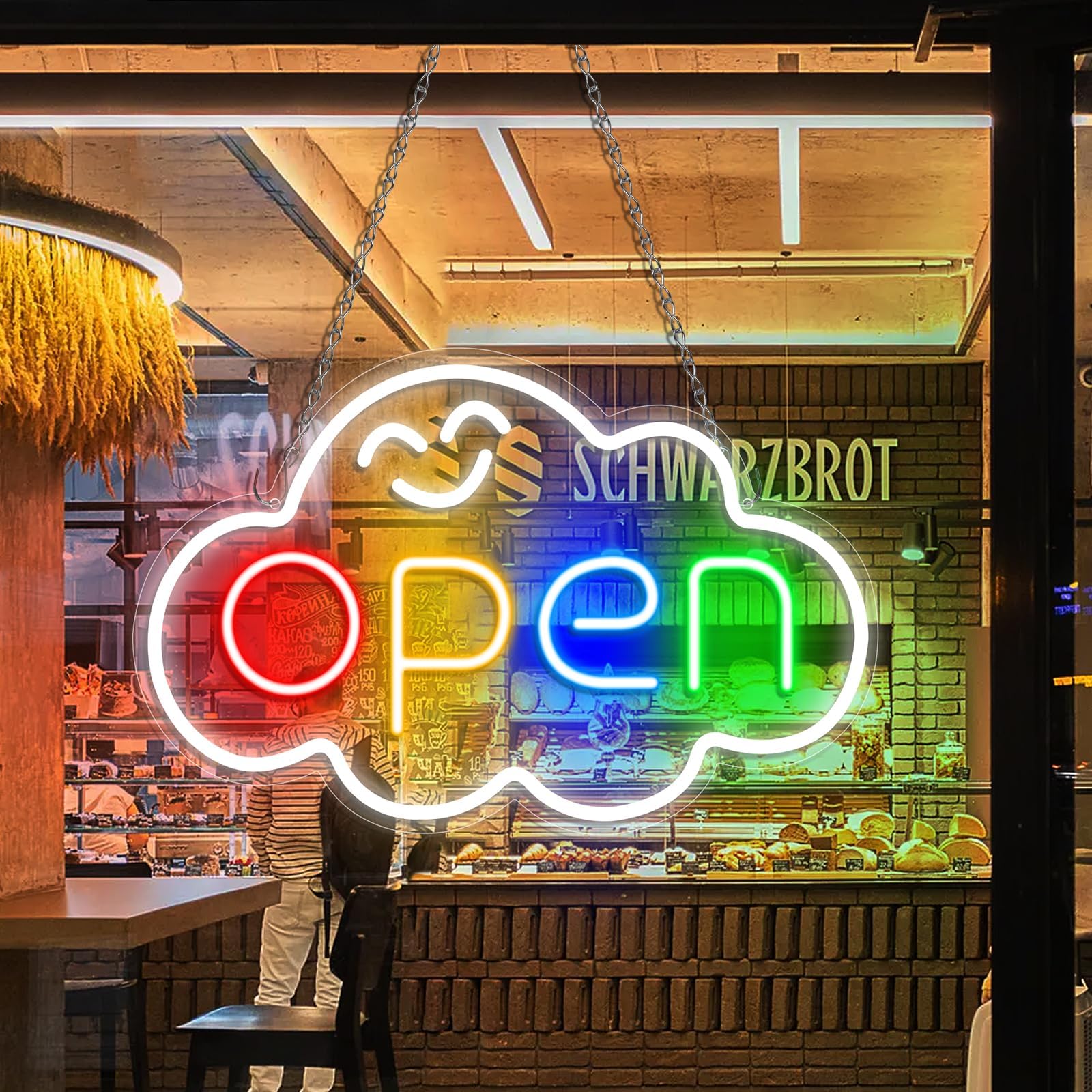 Amazon.com: LED Open Signs for Business Store Pink Open Neon Light Up ...