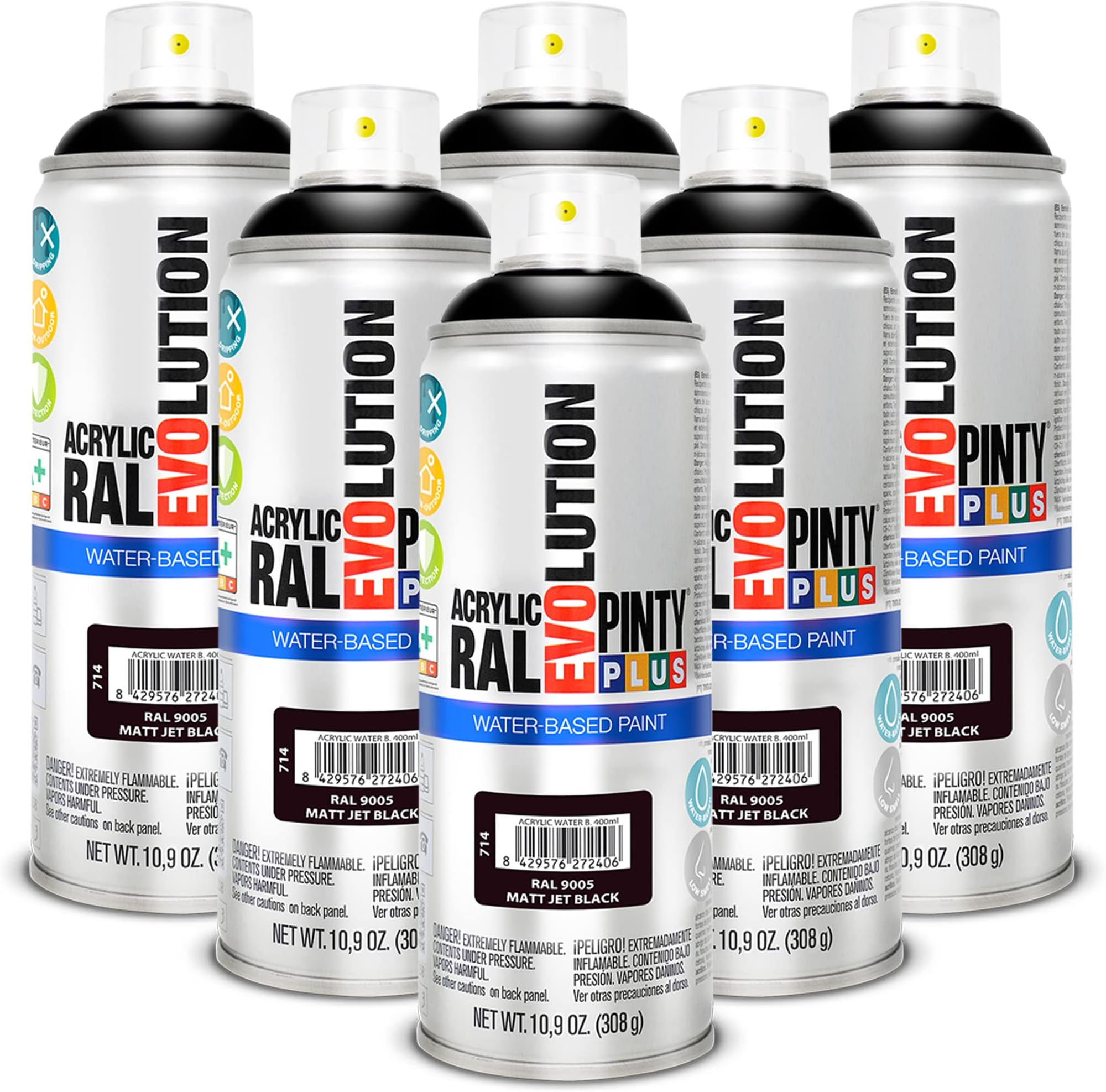 Amazon.com: MTN Spray Paint Packs - Water Based 100 Workshop 16 Pack ...
