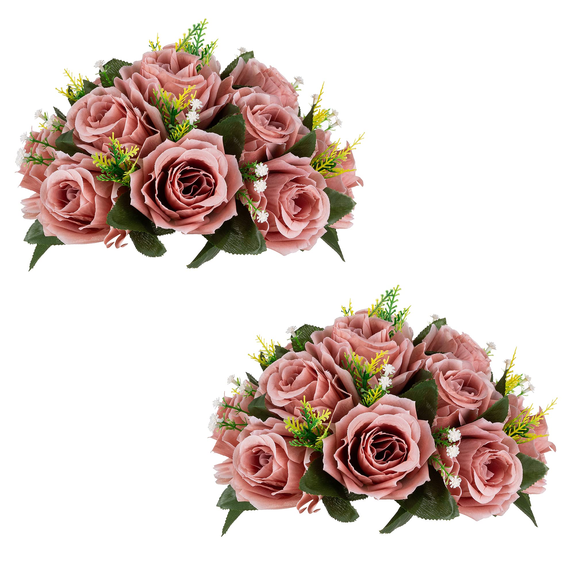 Amazon.com: Flower Balls for Centerpieces - 2 Pcs Rose Balls Artificial ...