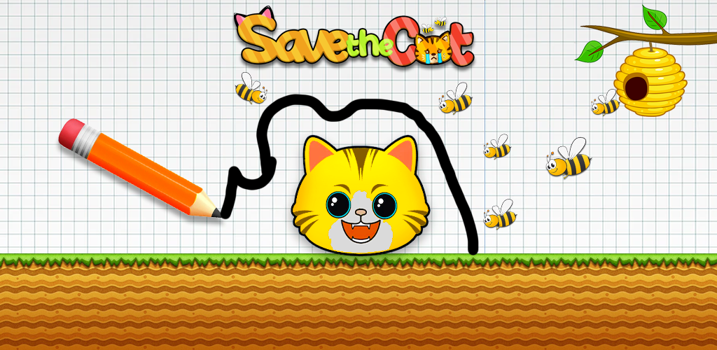 Save The Cat - Draw To Rescue Cat Escape Puzzle Game for Kids Free ...
