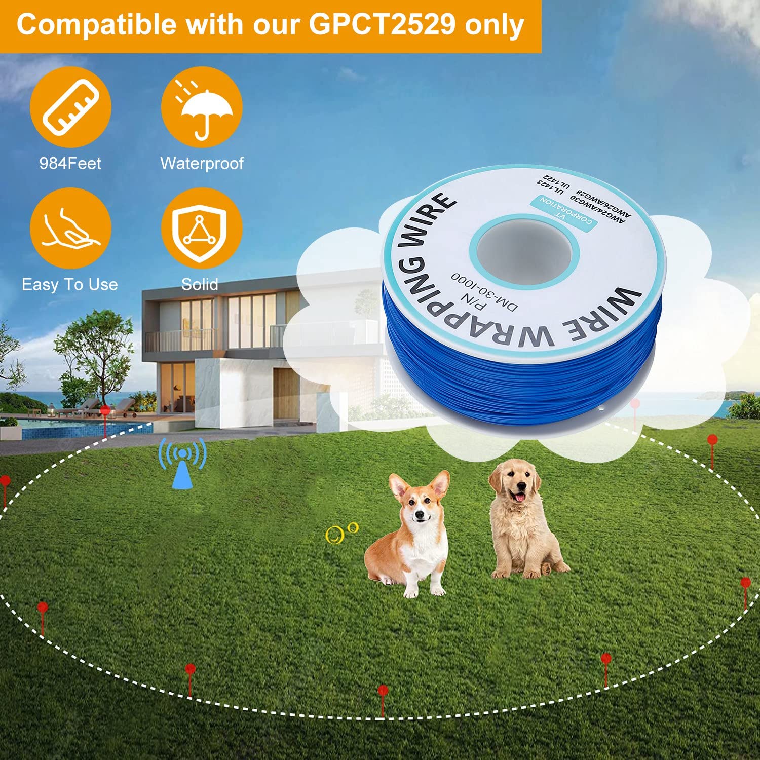 Snapklik.com : Boundary Wire, 300m/984ft Professional Electric Dog And ...