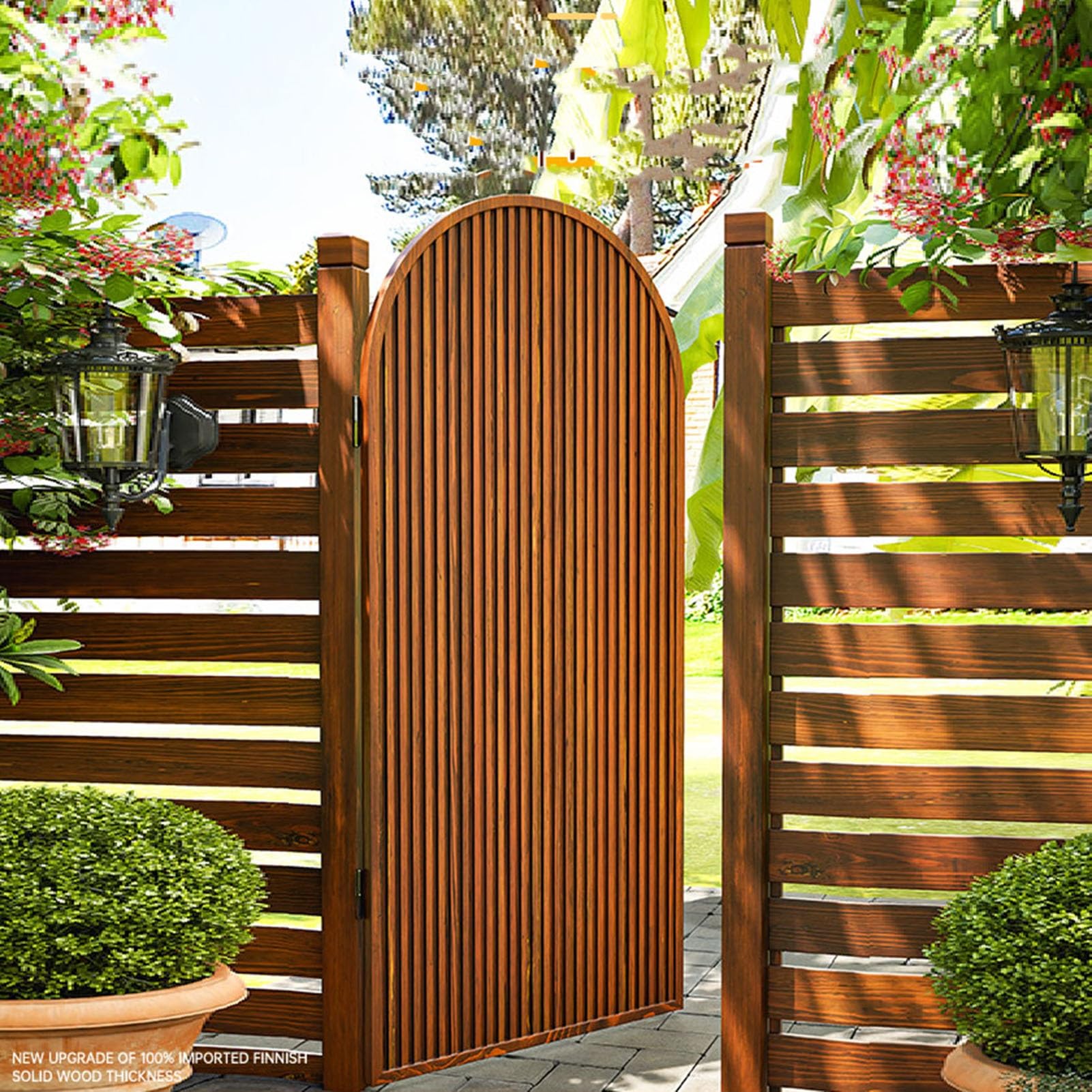 Outdoor Wooden Fence Gate Popular Fence Styles For 2024 Integrous