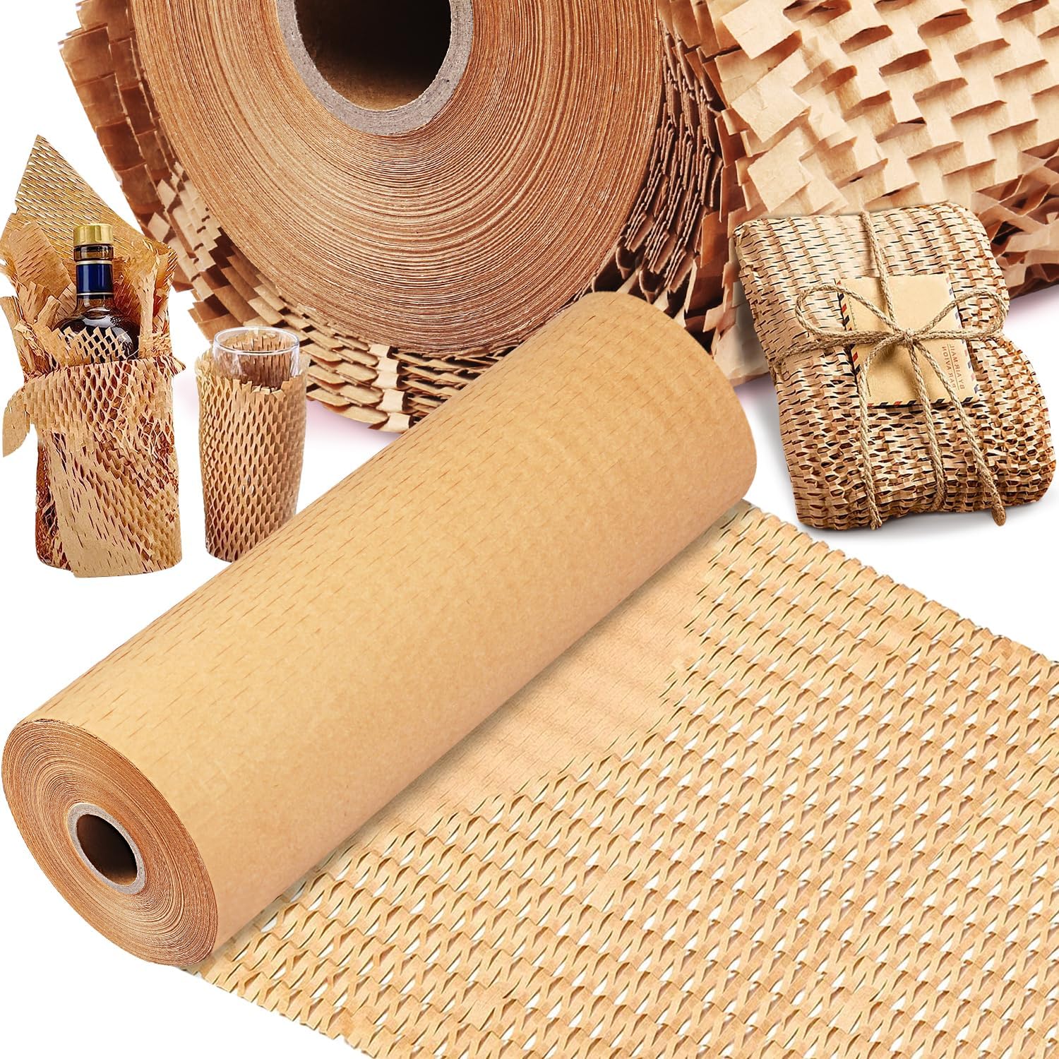 Moving House Packing Wrapping Paper: ASIJIA 38cm*40m Honeycomb Kraft ...