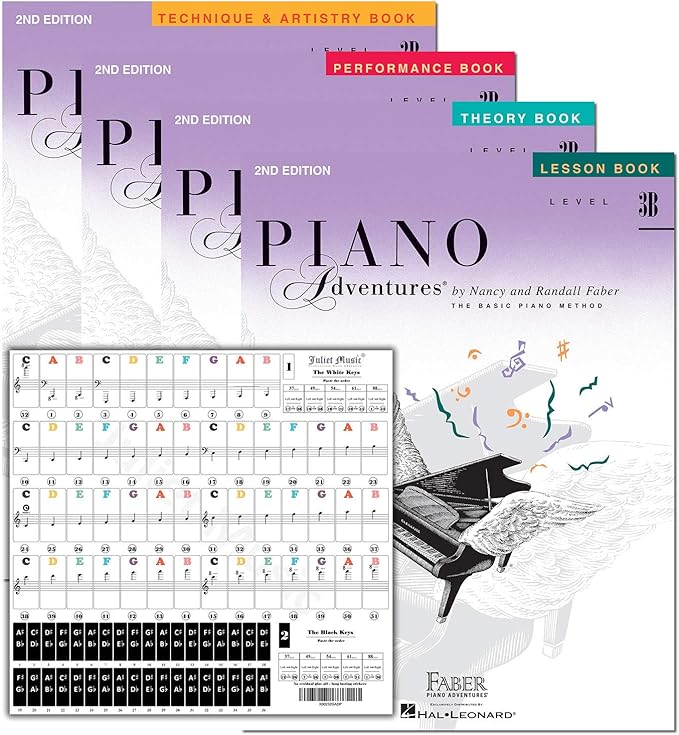 Amazon.com: Piano Adventures Level 3B Learning Set By Nancy Faber ...