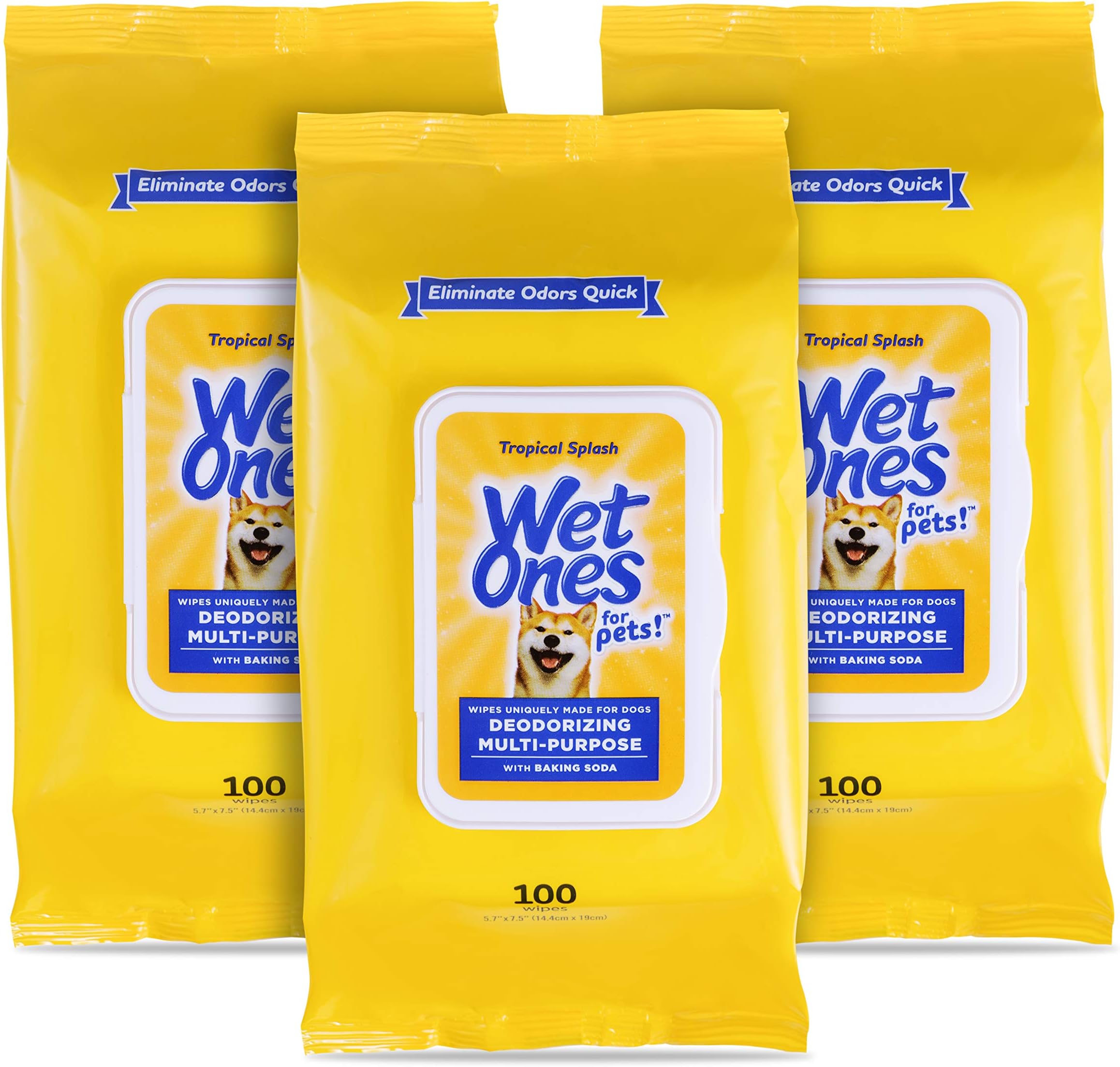 Wet Ones for Pets Deodorizing Multi-Purpose Dog Wipes with Baking Soda ...