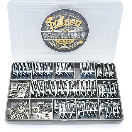 80 Piece M4 M5 M6 M8 Spire Clips Chimney Nuts U Nuts Speed Fasteners ...