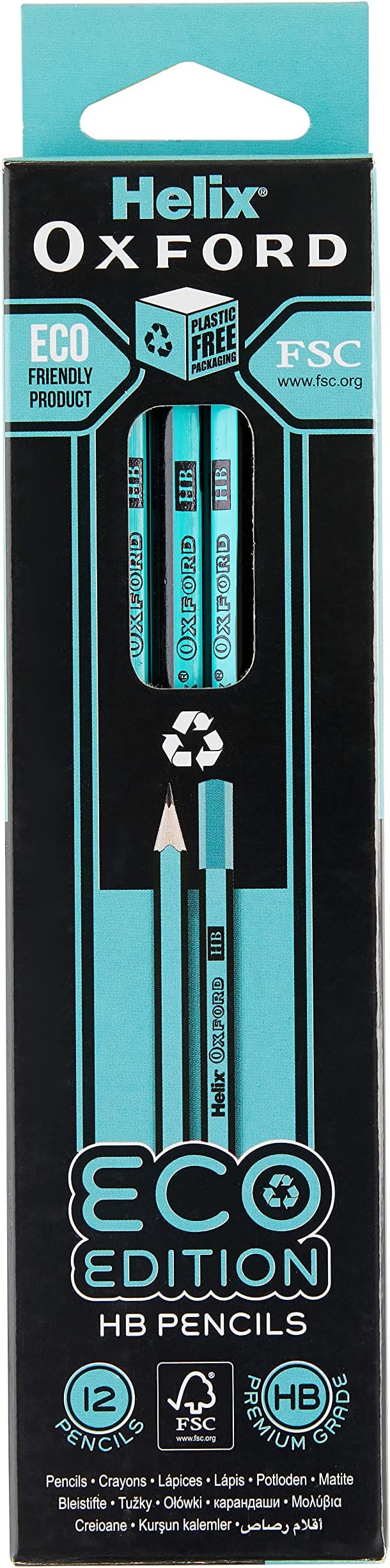 Helix Oxford HB Grade Drawing/Writing Pencils - Pack of 12 : Amazon.co.uk