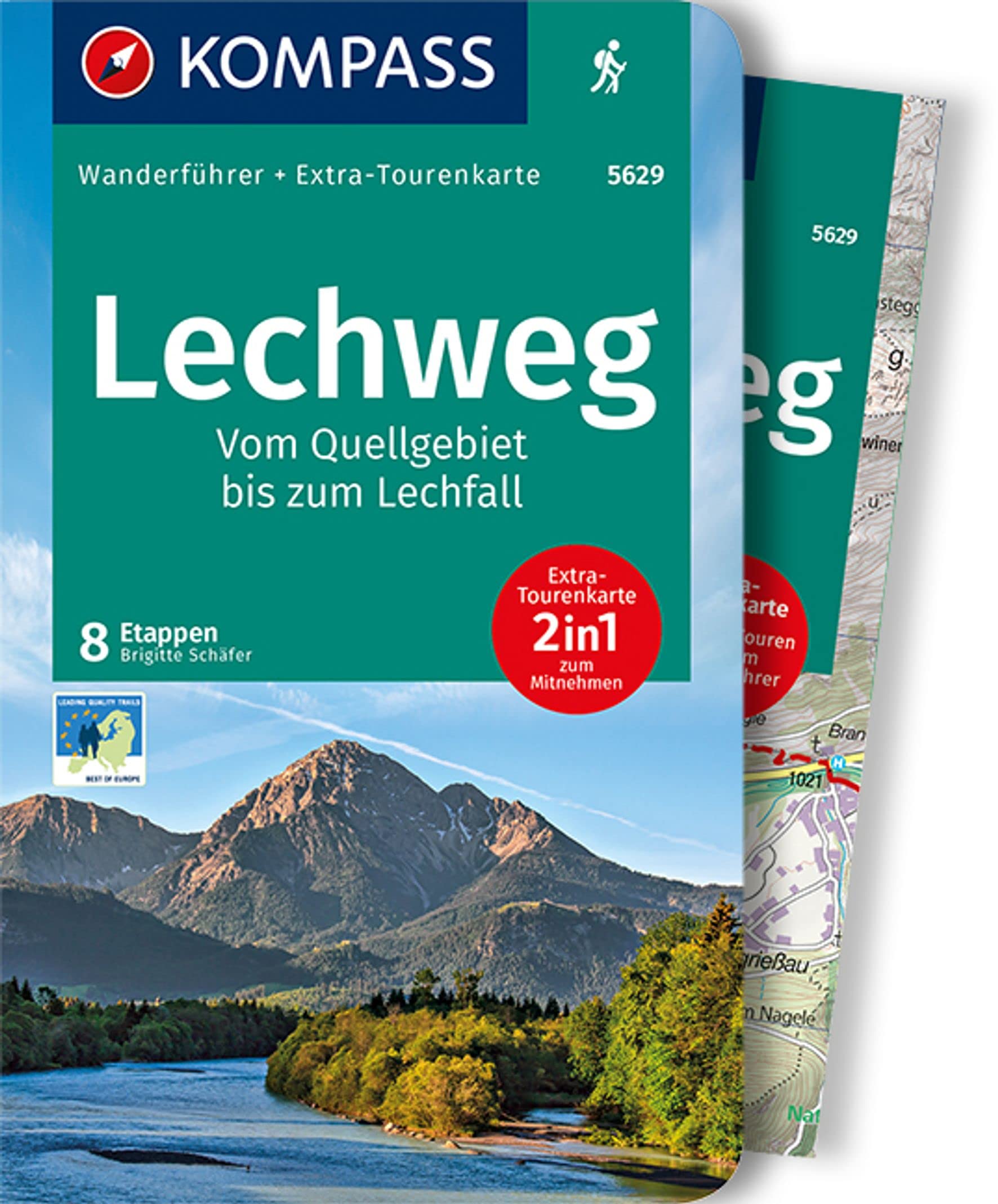 KOMPASS Wanderführer Lechweg, Vom Quellgebiet bis zum Lechfall, 8 ...