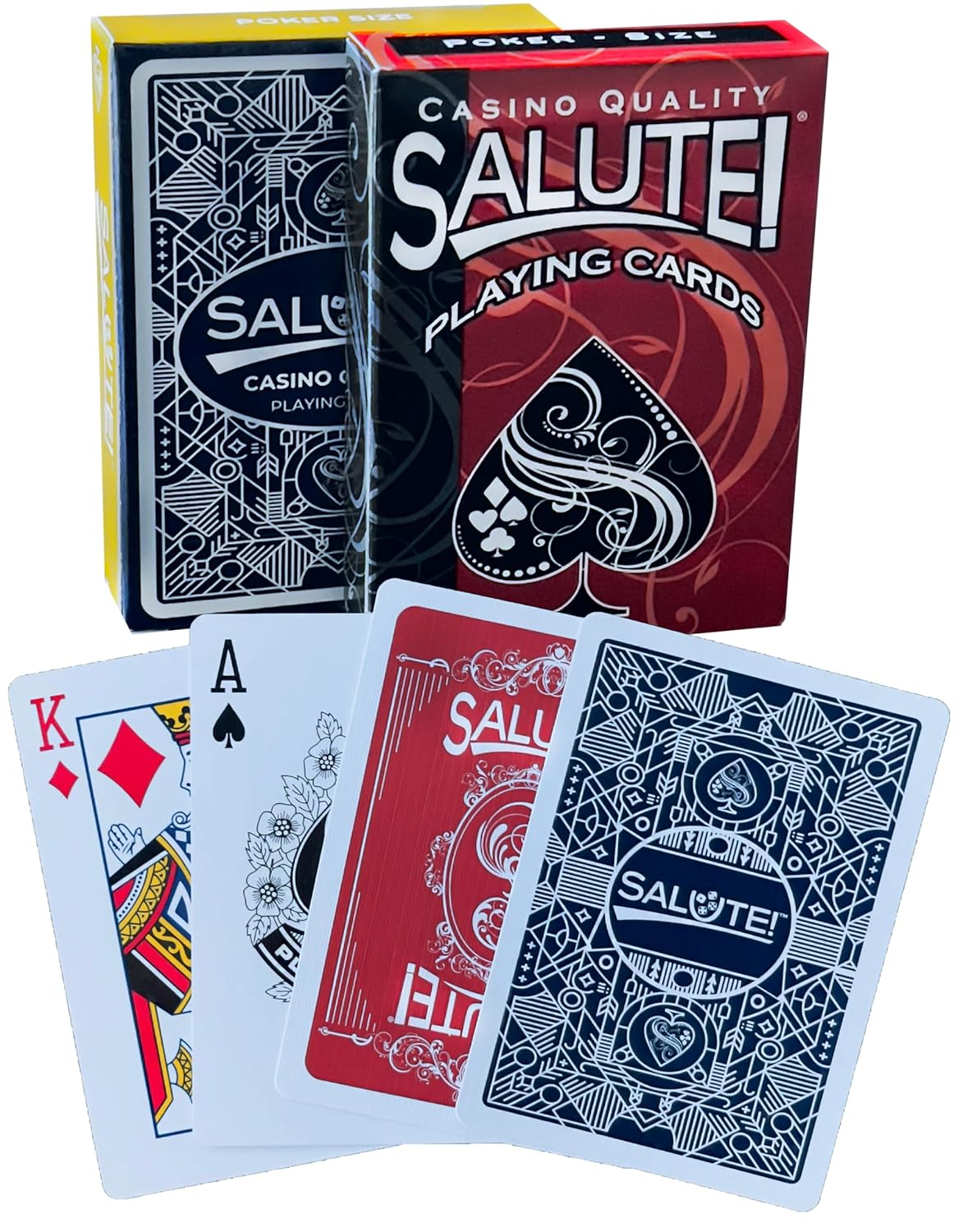 Amazon.com: Salute! Poker Size Playing Cards Single Deck, 1Count : Toys ...