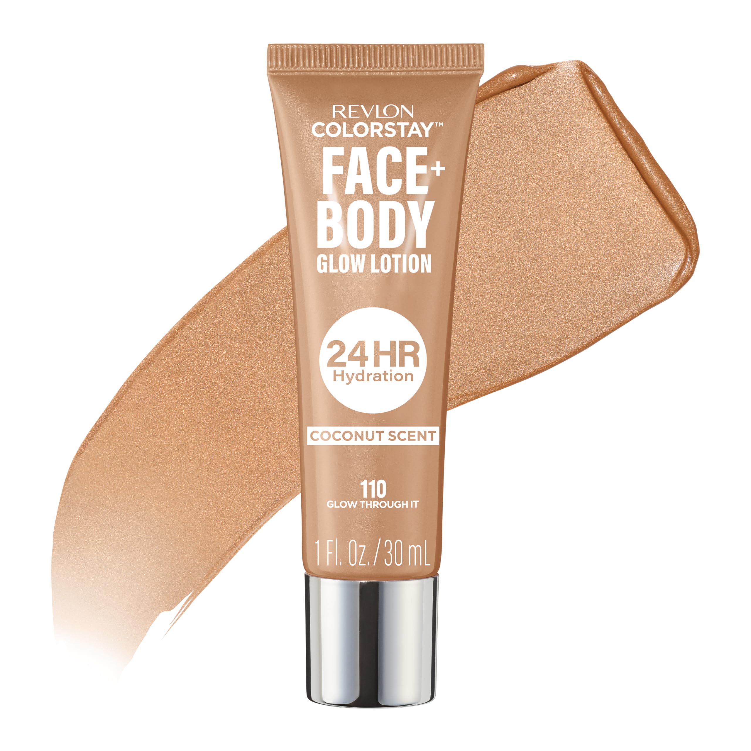 Amazon.com : Revlon ColorStay Face & Body Glow Lotion, Hydrating Glow ...