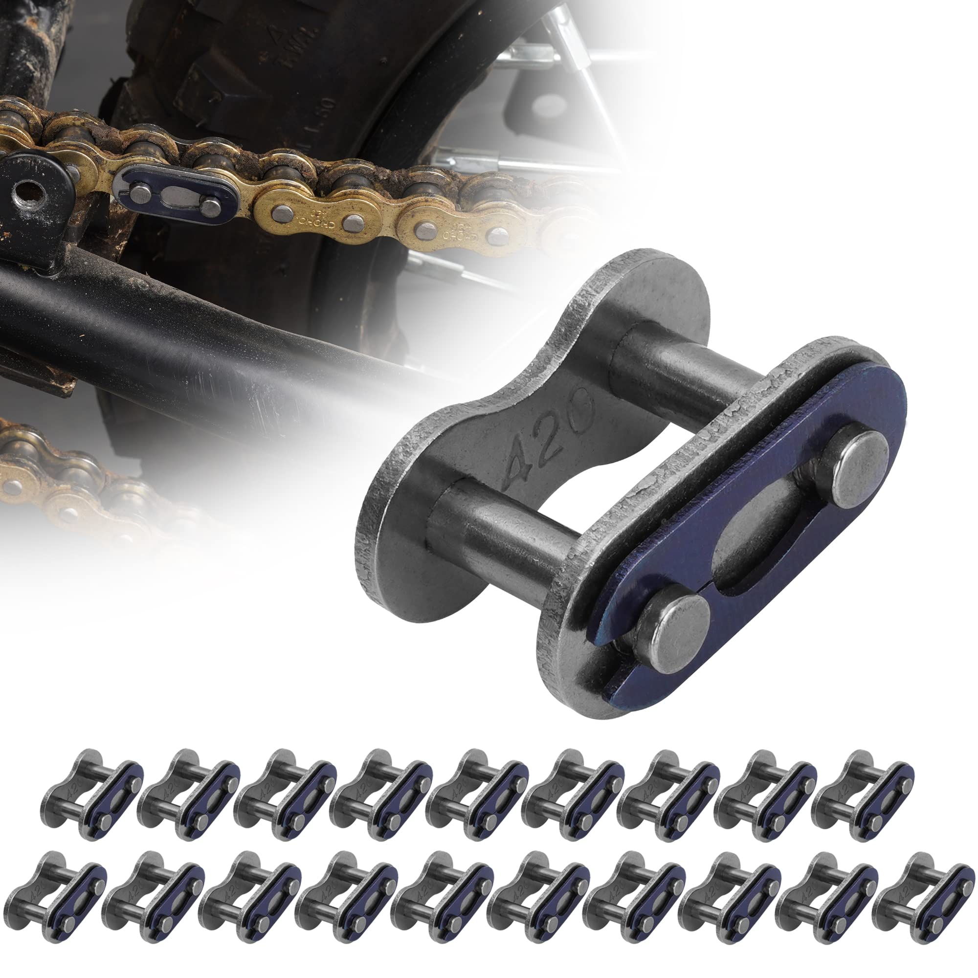 Amazon.com: WEIYINGSI 420 Chain Connecting Master Link for ct200u Mini ...