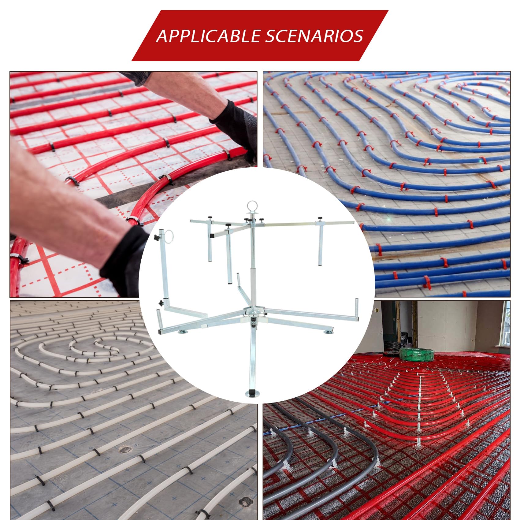 Snapklik.com : Pex Tubing Uncoiler For 3/8 To 1 Or 5/8 To 1 Pipe, Pex ...